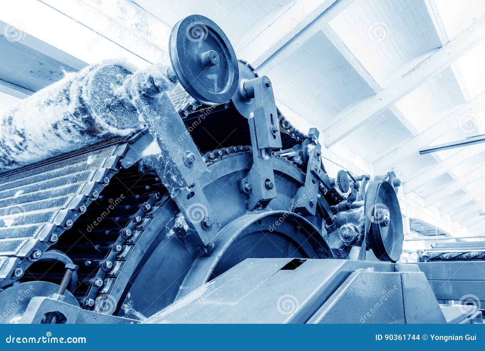 Carding Machine for Textile Mill Stock Photo - Image of production ...