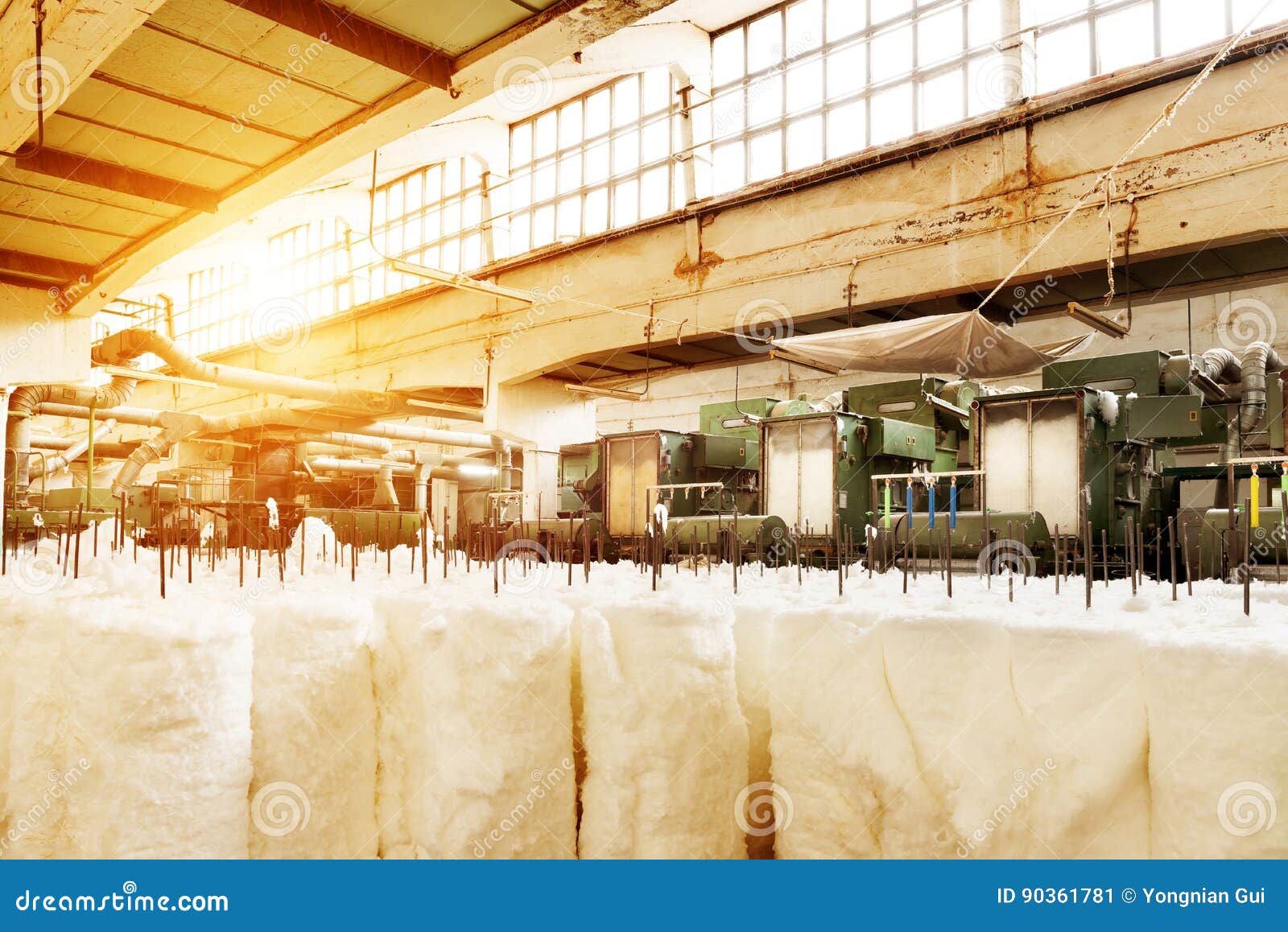 Carding Machine for Textile Mill Stock Image - Image of fabric ...