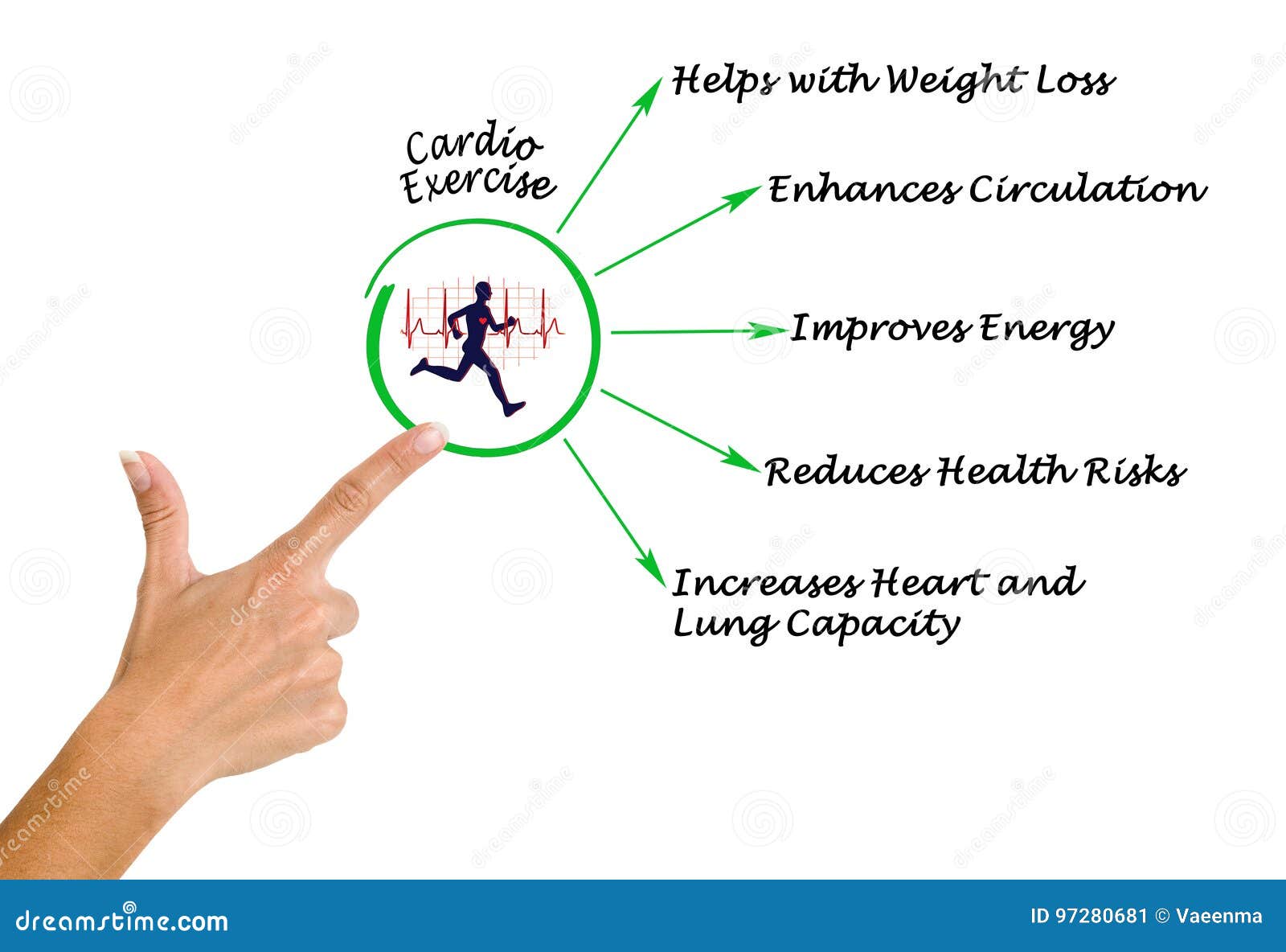 Cardio Exercise stock image. Image of risks, improves - 97280681
