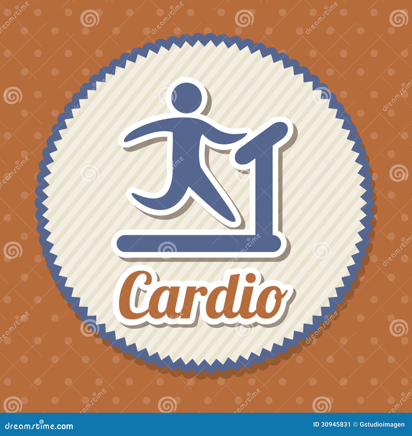 Cardio stock vector. Illustration of cardio, marathon - 30945831