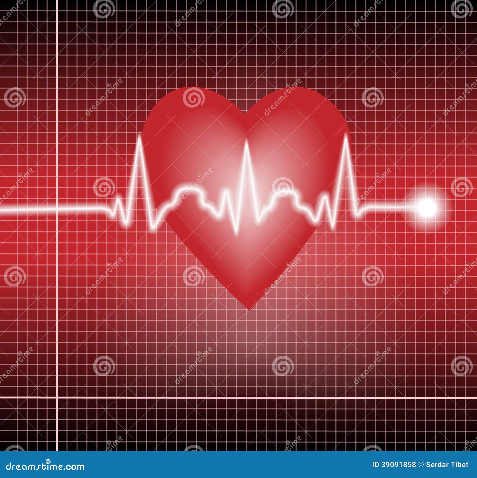 Cardio tracing stock vector. Illustration of analyze - 39091858