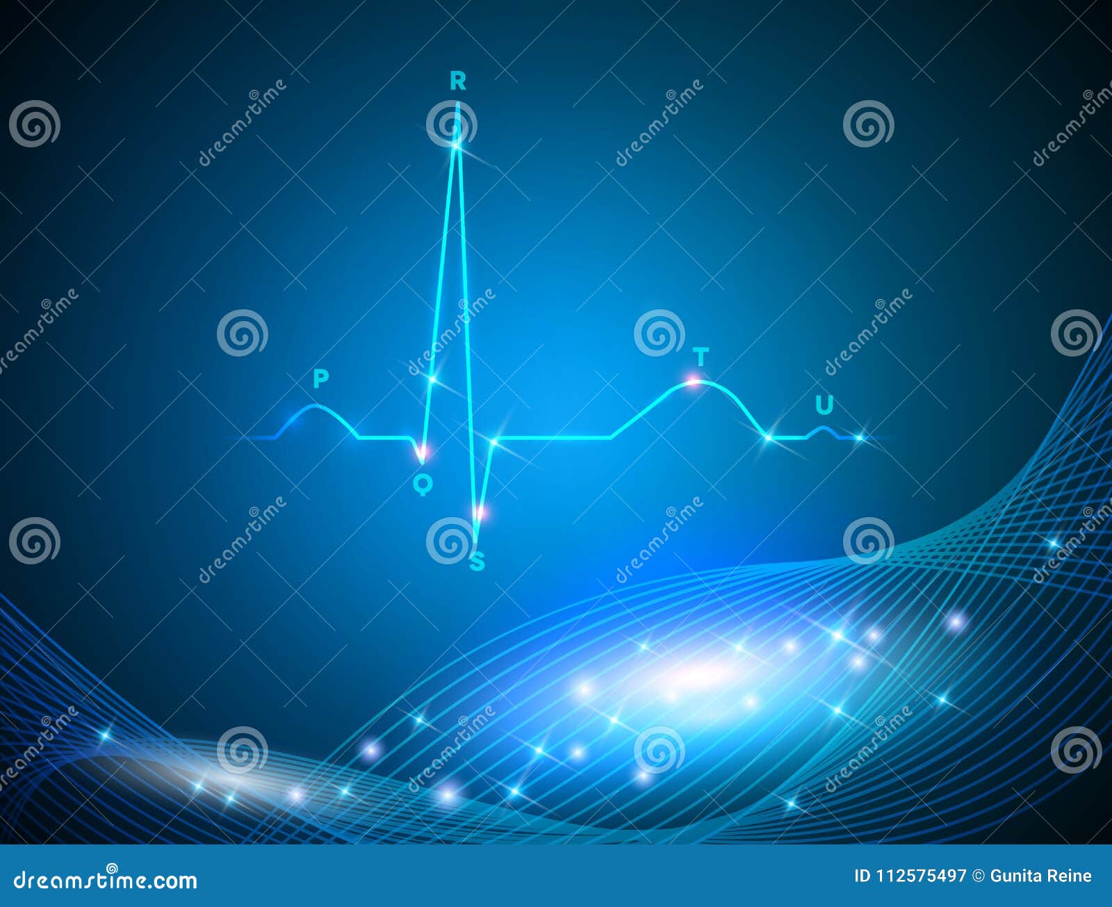 Cardiogram ilustración del vector. Ilustración de monitor - 112575497