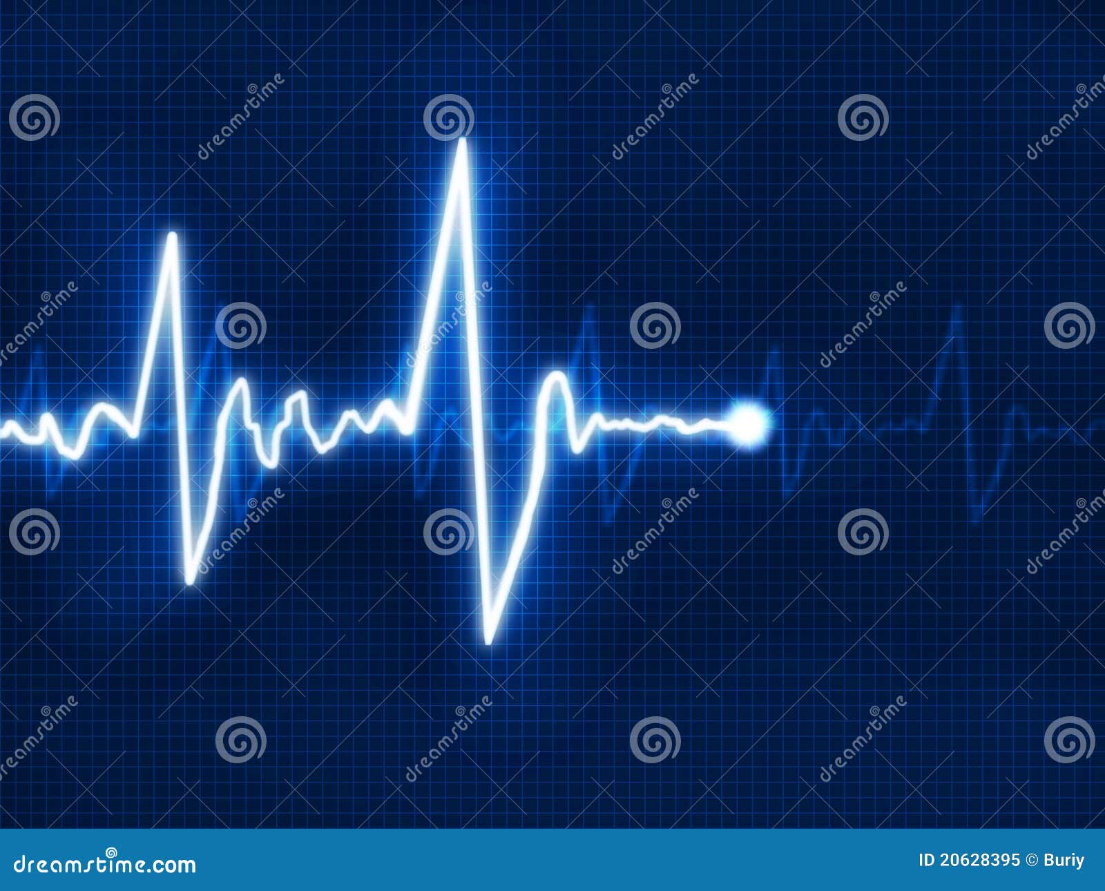 Cardiogram stock illustration. Illustration of body, amplitude - 20628395