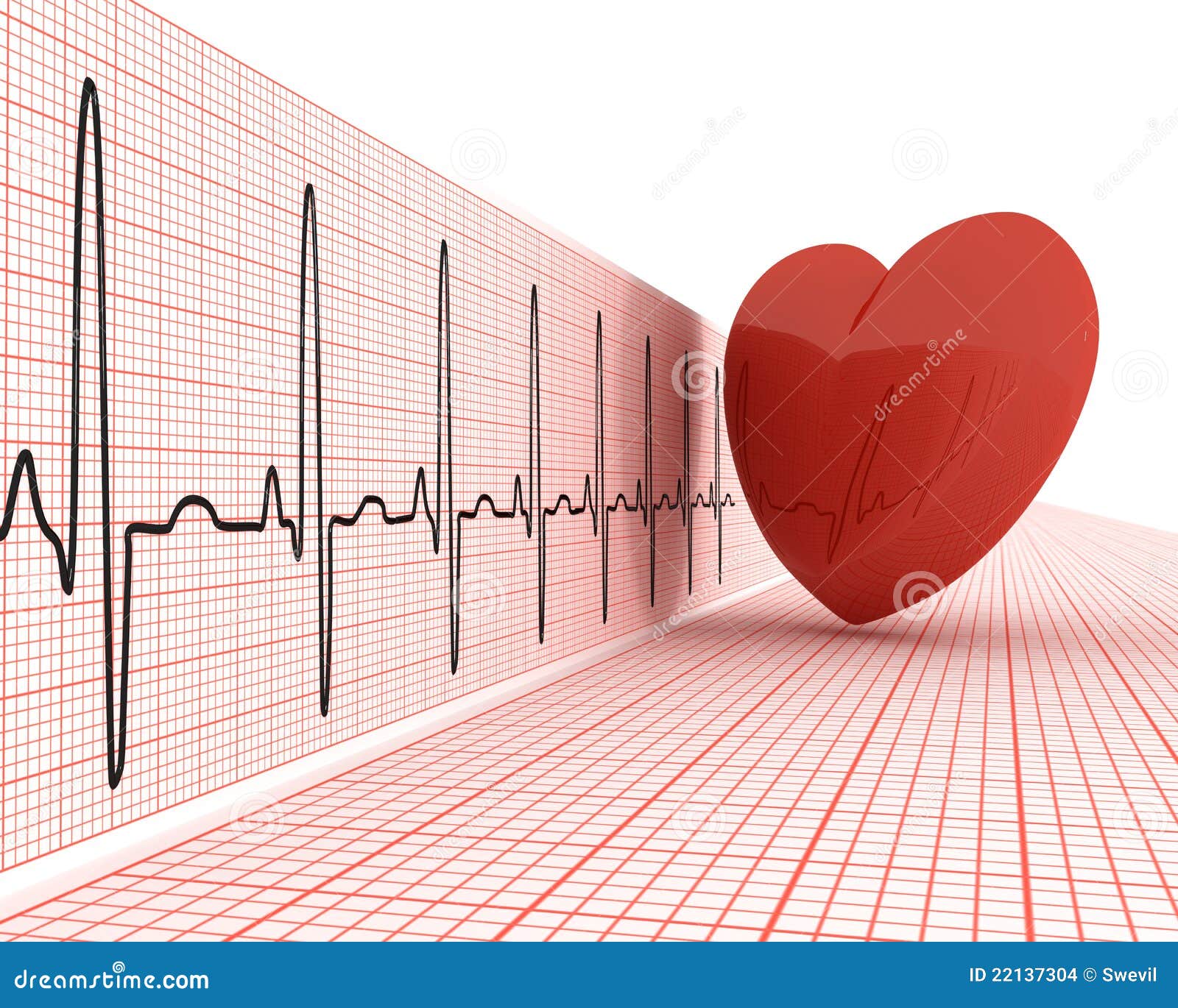Cardiogram stock illustration. Illustration of frequency - 22137304