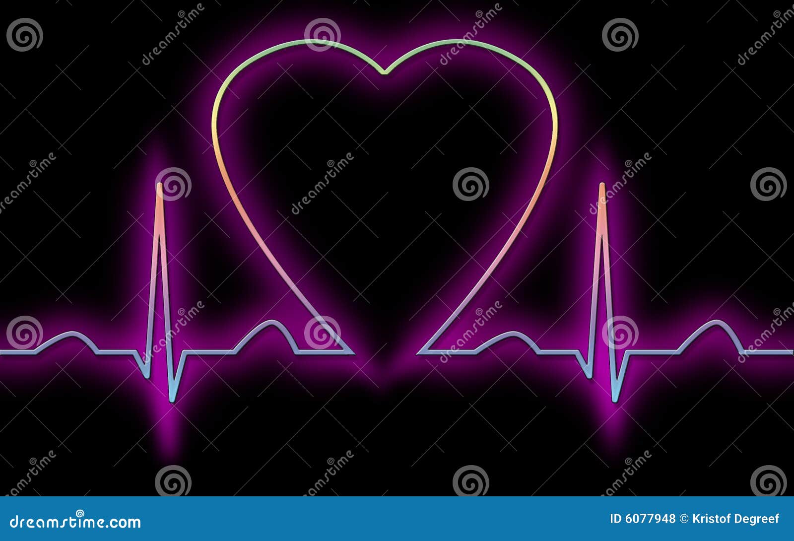 Cardiogram stock illustration. Illustration of heart, electrocardiogram ...