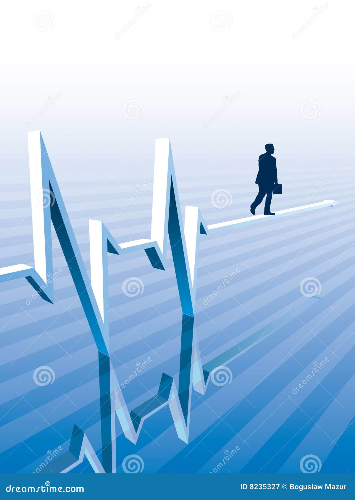 Cardiogram stock vector. Illustration of analysis, abstract - 8235327