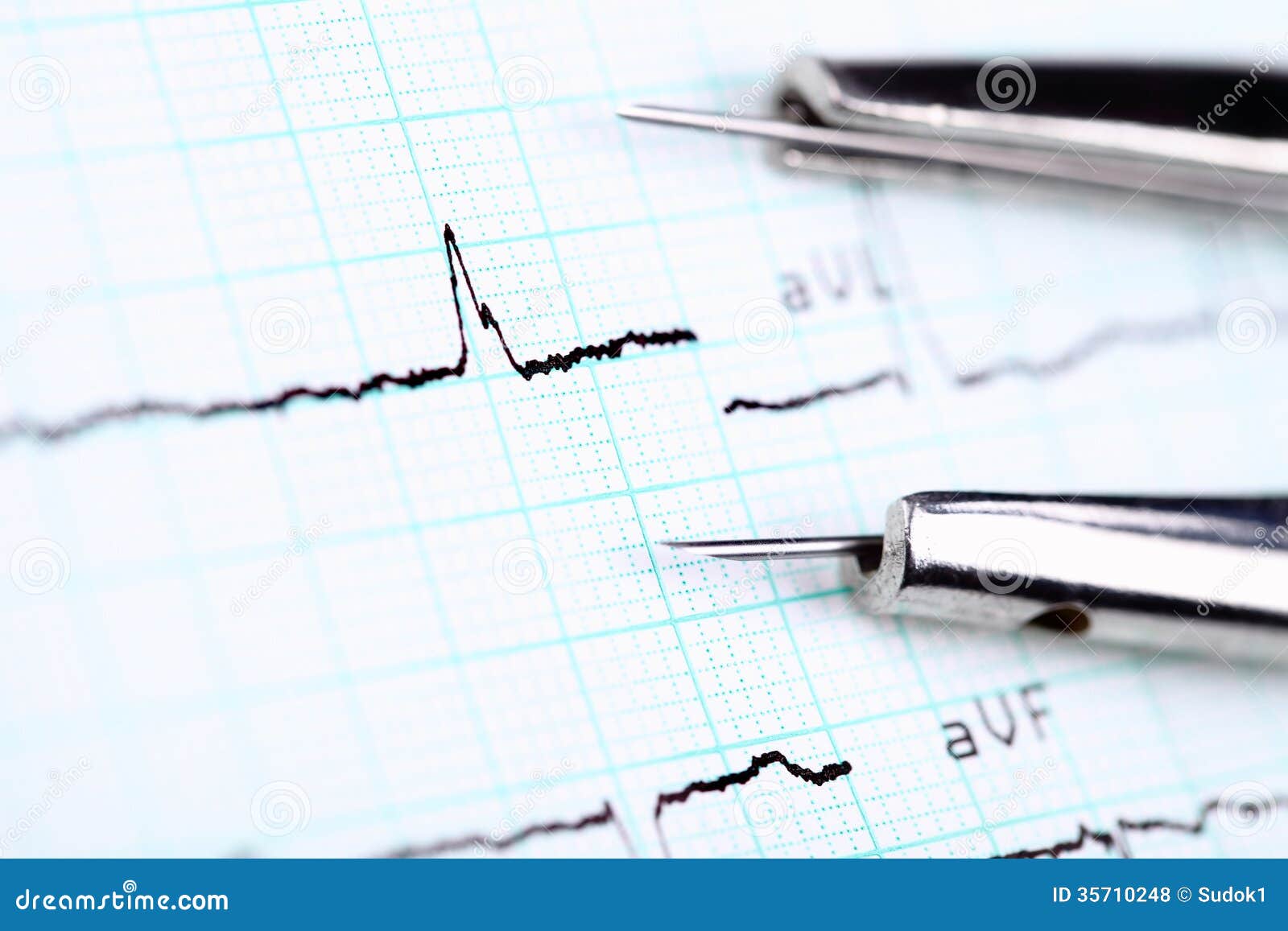CardiogramÂ and a compass stock photo. Image of cardiologist - 35710248