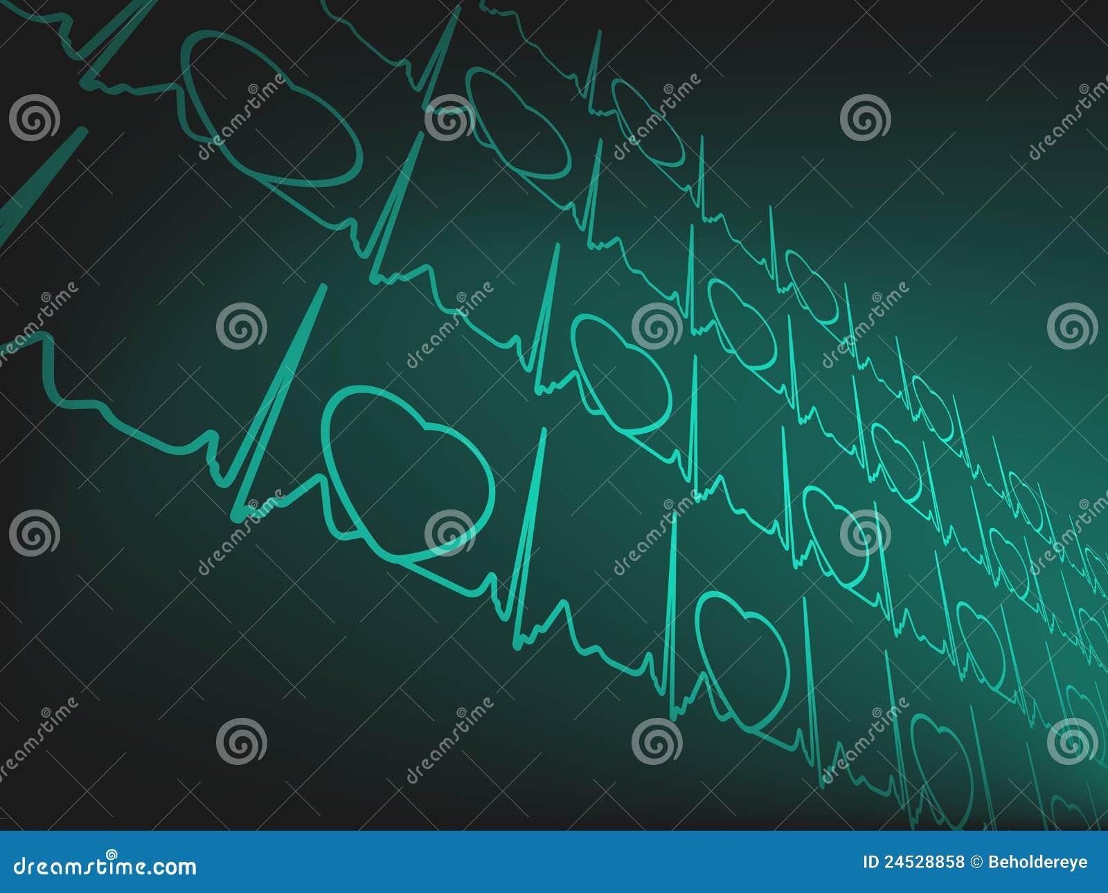 Cardiogram EKG. EPS 8 stock vector. Illustration of screen - 24528858