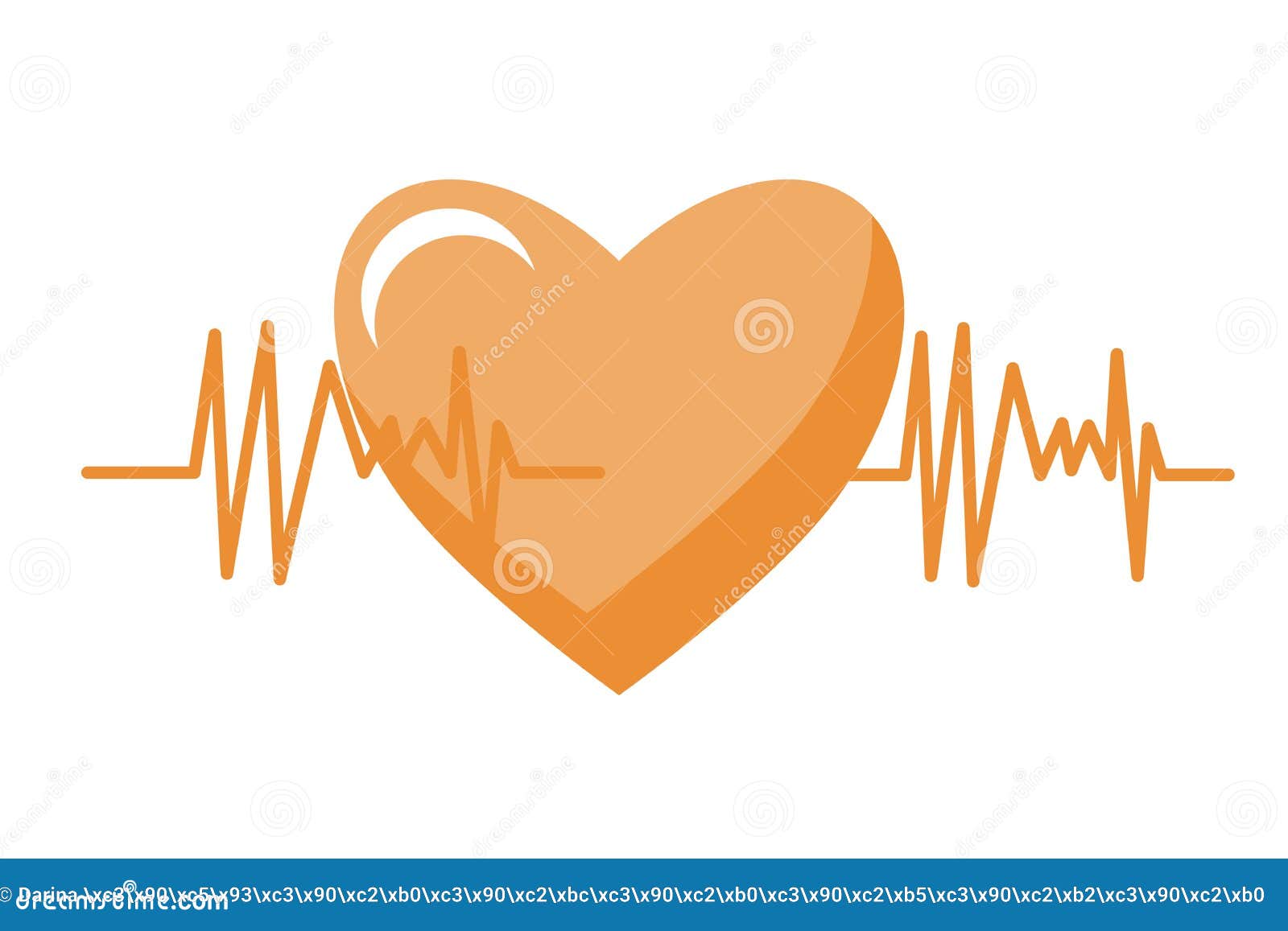 Vector Cardiogram, Heart and Pulse, Body Condition, Heartbeat Stock ...