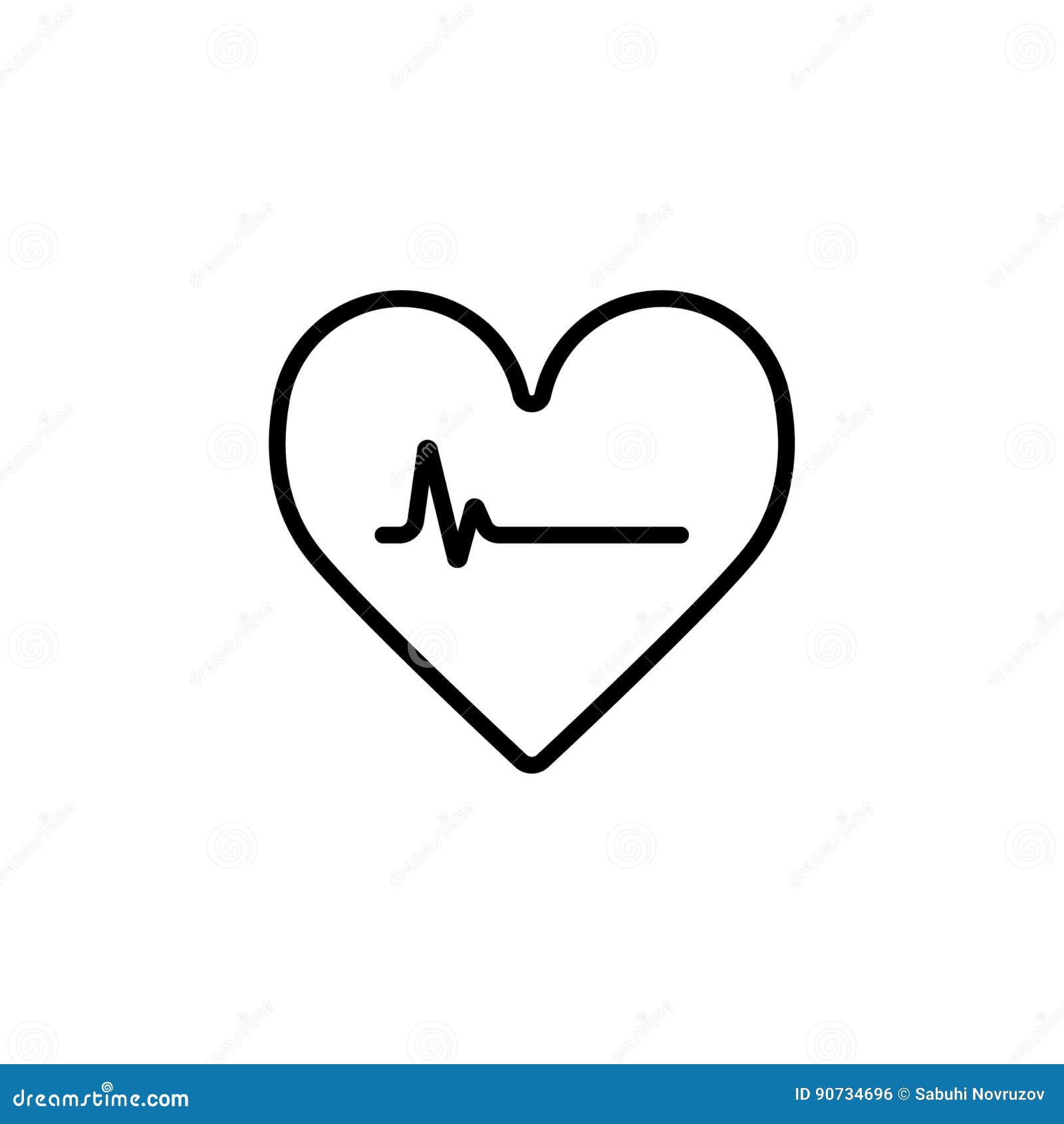 Cardiogram Of Death. Heart Attask. Cardiogram Of A Diseased Heart Stock ...