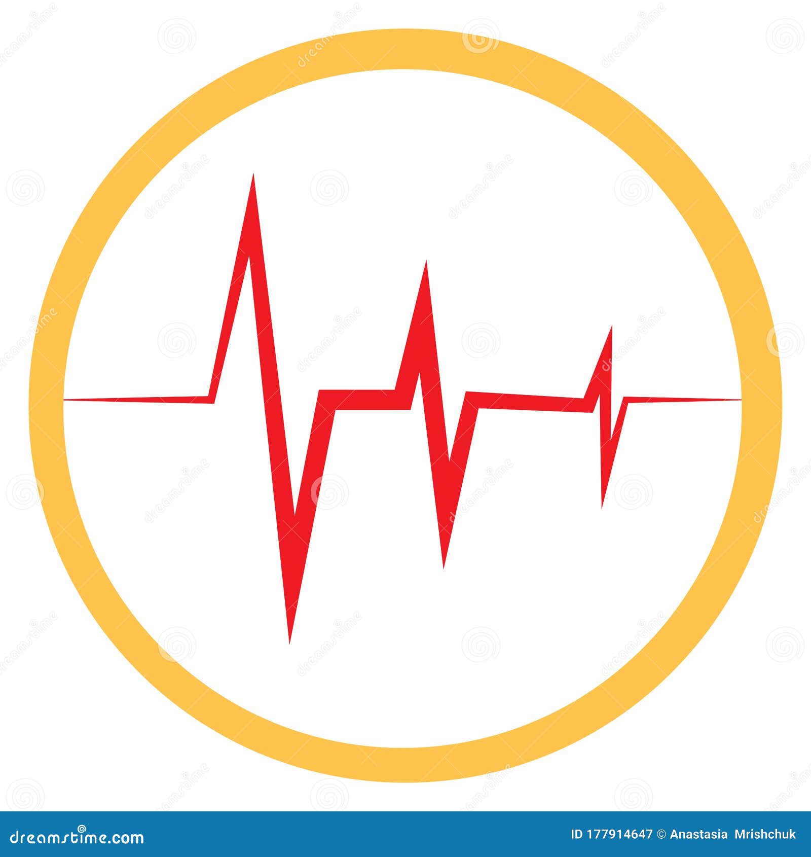 Cardiogram Logo on a White Background Vector Illustration Stock ...