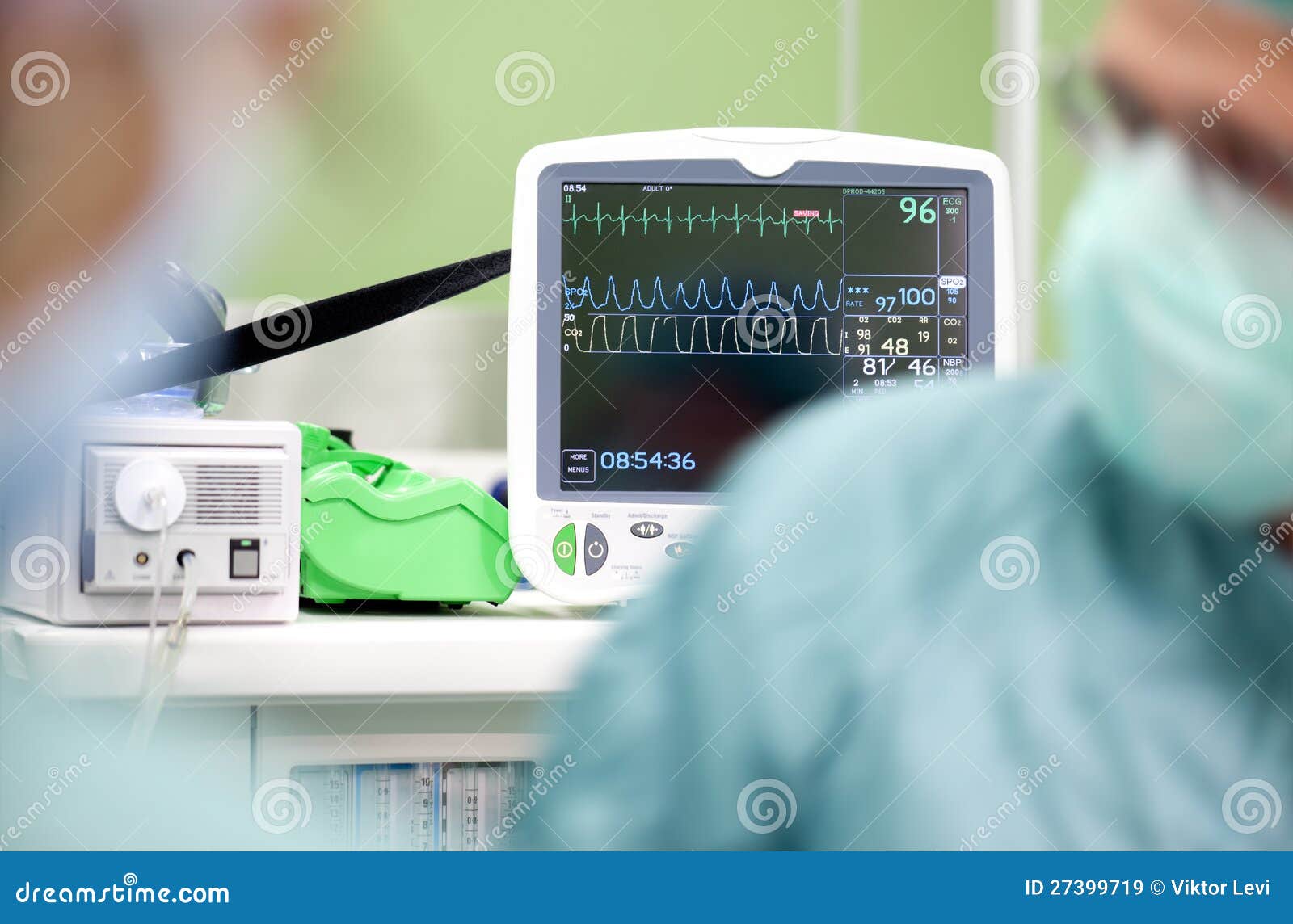 Cardiogram Monitor Ekg Operation Stock Image - Image of cardio ...
