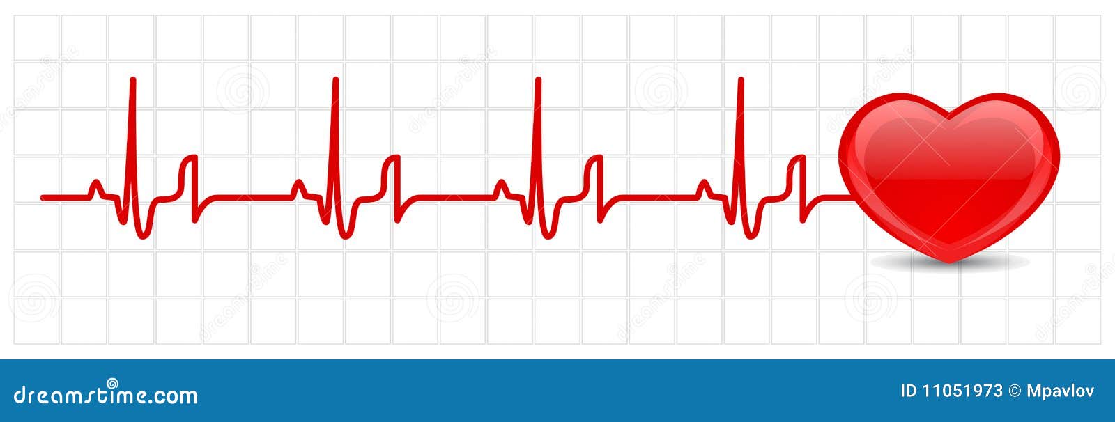 Cardiograma del corazón ilustración del vector. Ilustración de monitor ...
