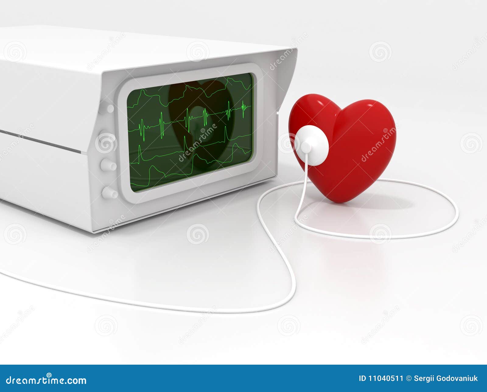 Cardiogramme illustration stock. Illustration du configuration - 11040511