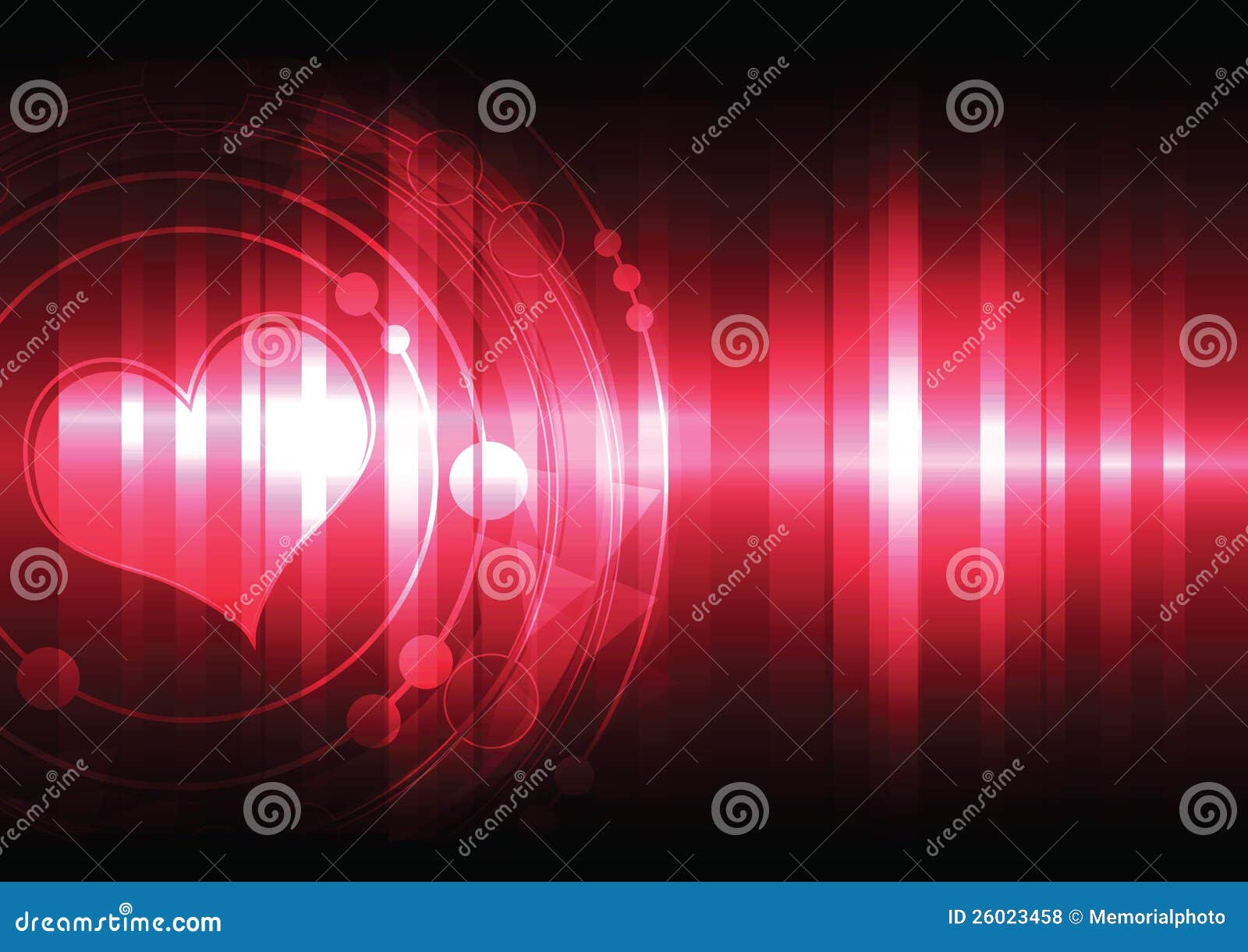 Cardiography stock vector. Illustration of love, cardiogram - 26023458