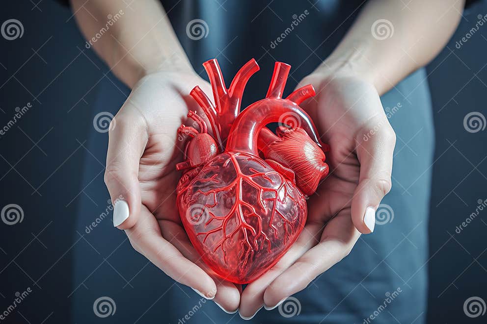 Cardiologist or Cardiothoracic Surgeon Holds a Heart Model in Their ... Cardiologist or Cardiothoracic Surgeon Holds a Heart Model in Their ...