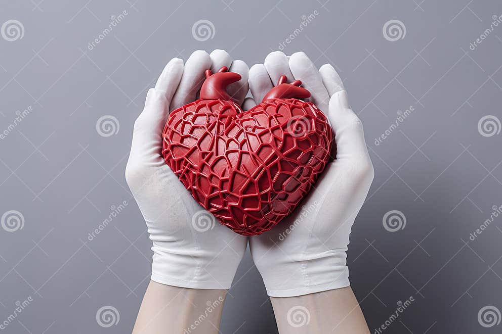 Cardiologist or Cardiothoracic Surgeon Holds a Heart Model in Their ... Cardiologist or Cardiothoracic Surgeon Holds a Heart Model in Their ...