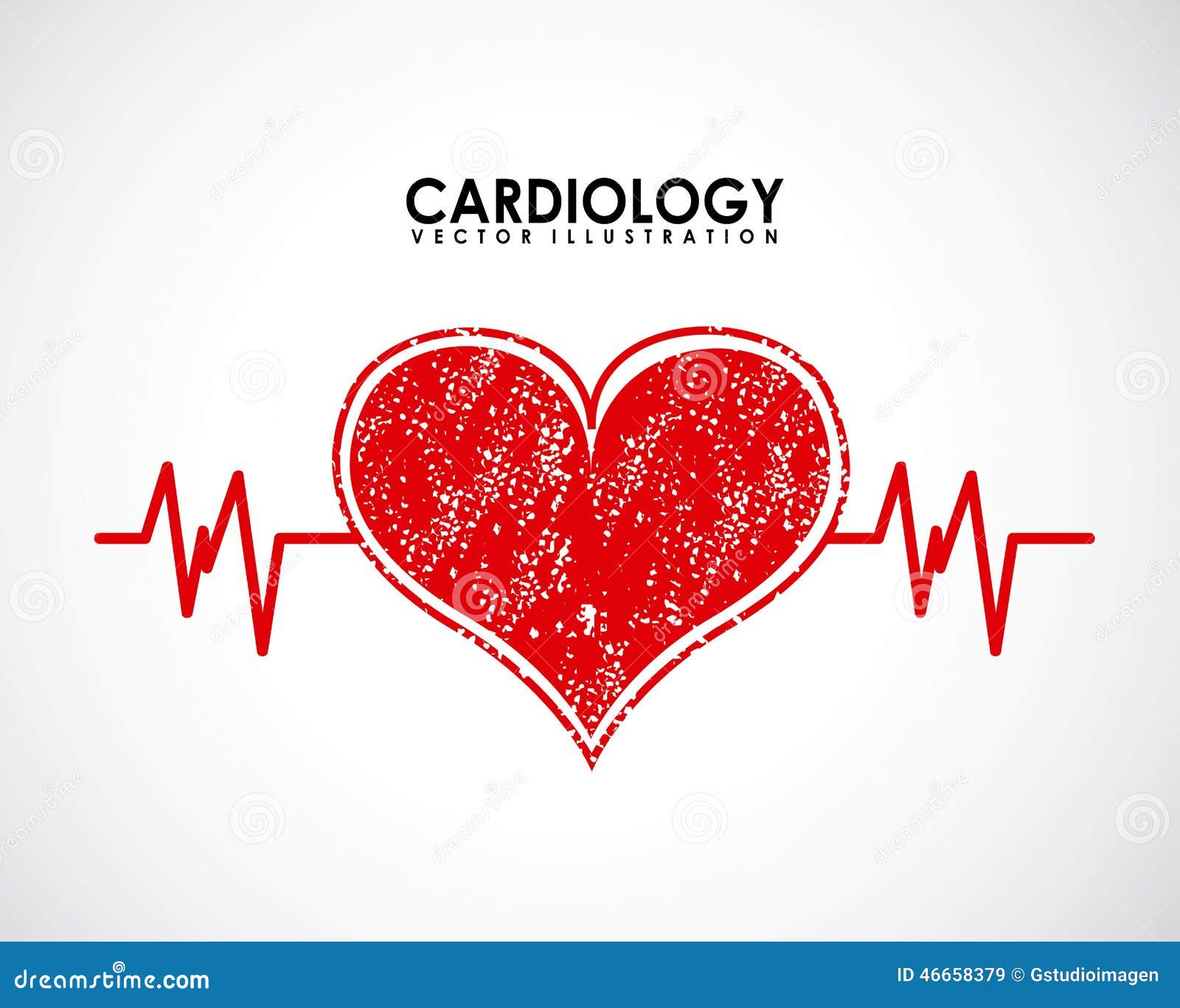 Cardiology design stock vector. Illustration of heart - 46658379
