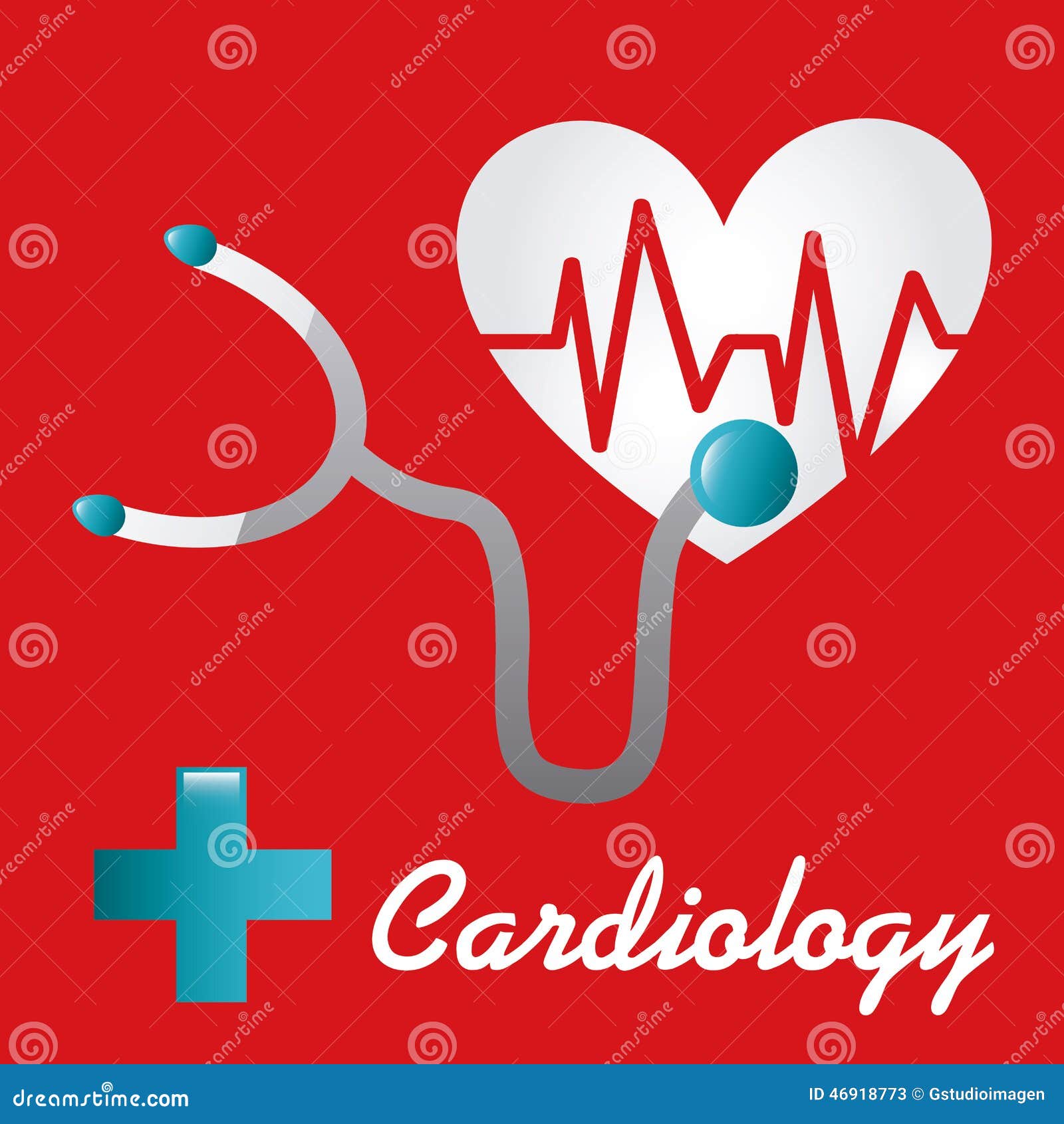 Cardiology design stock vector. Illustration of heart - 46918773