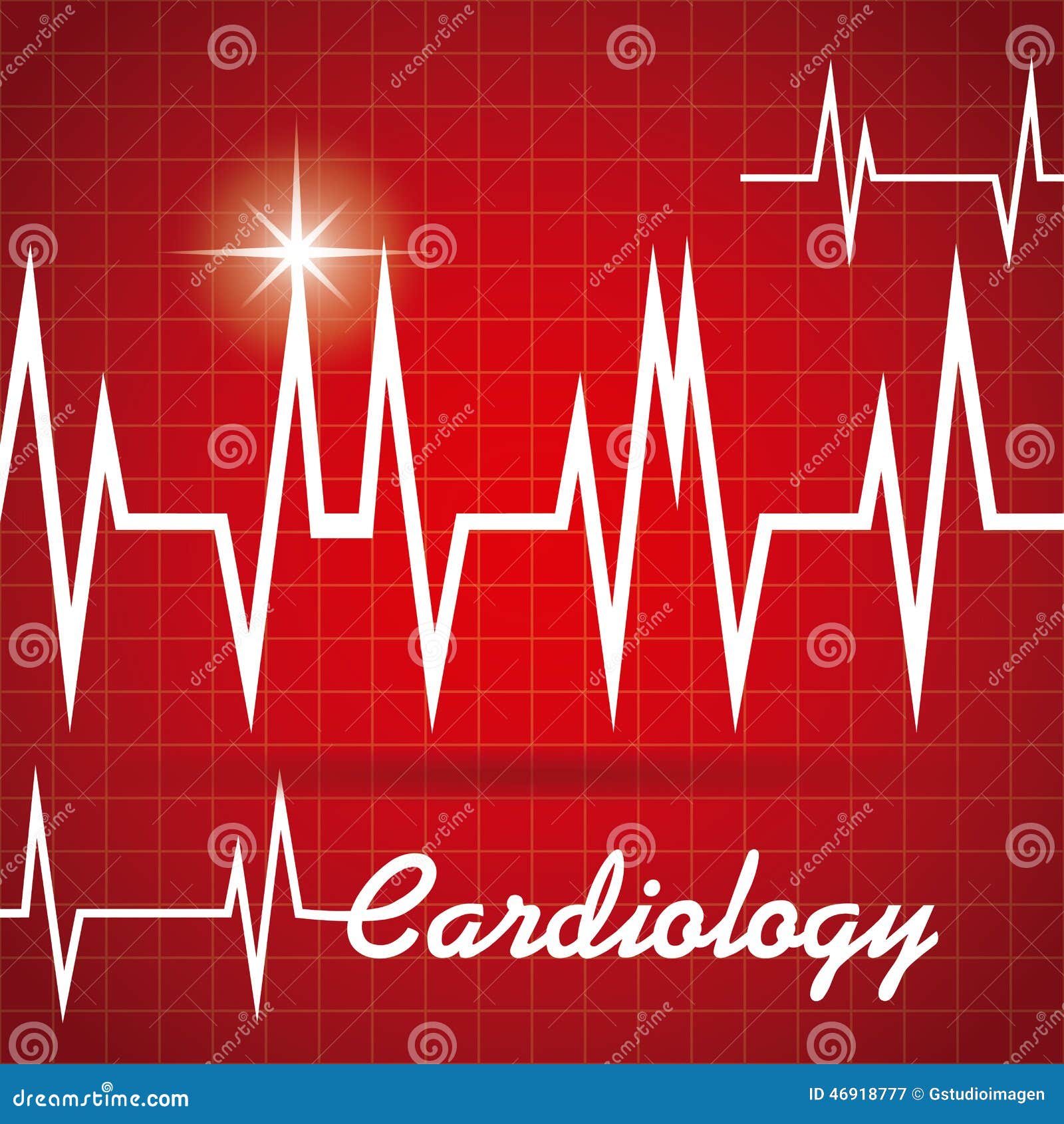 Cardiology design stock vector. Illustration of healthy - 46918777