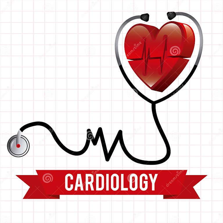 Cardiology design stock illustration. Illustration of organ - 46918935
