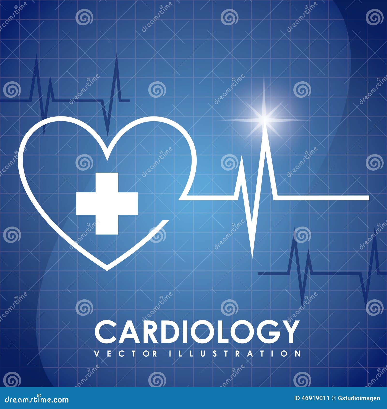 Cardiology design stock vector. Illustration of design - 46919011