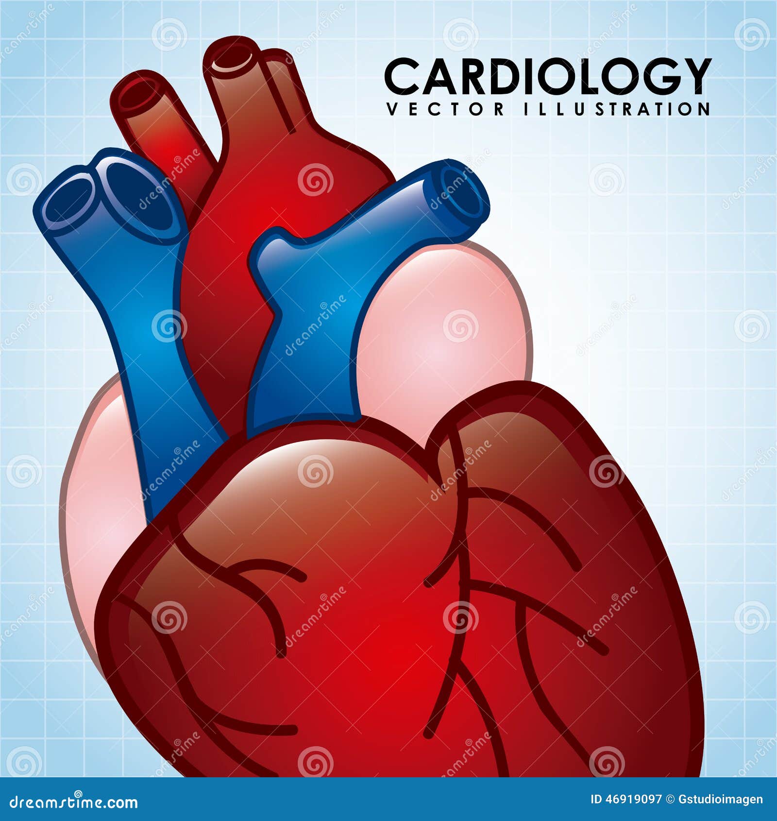 Cardiology design stock vector. Illustration of heart - 46919097