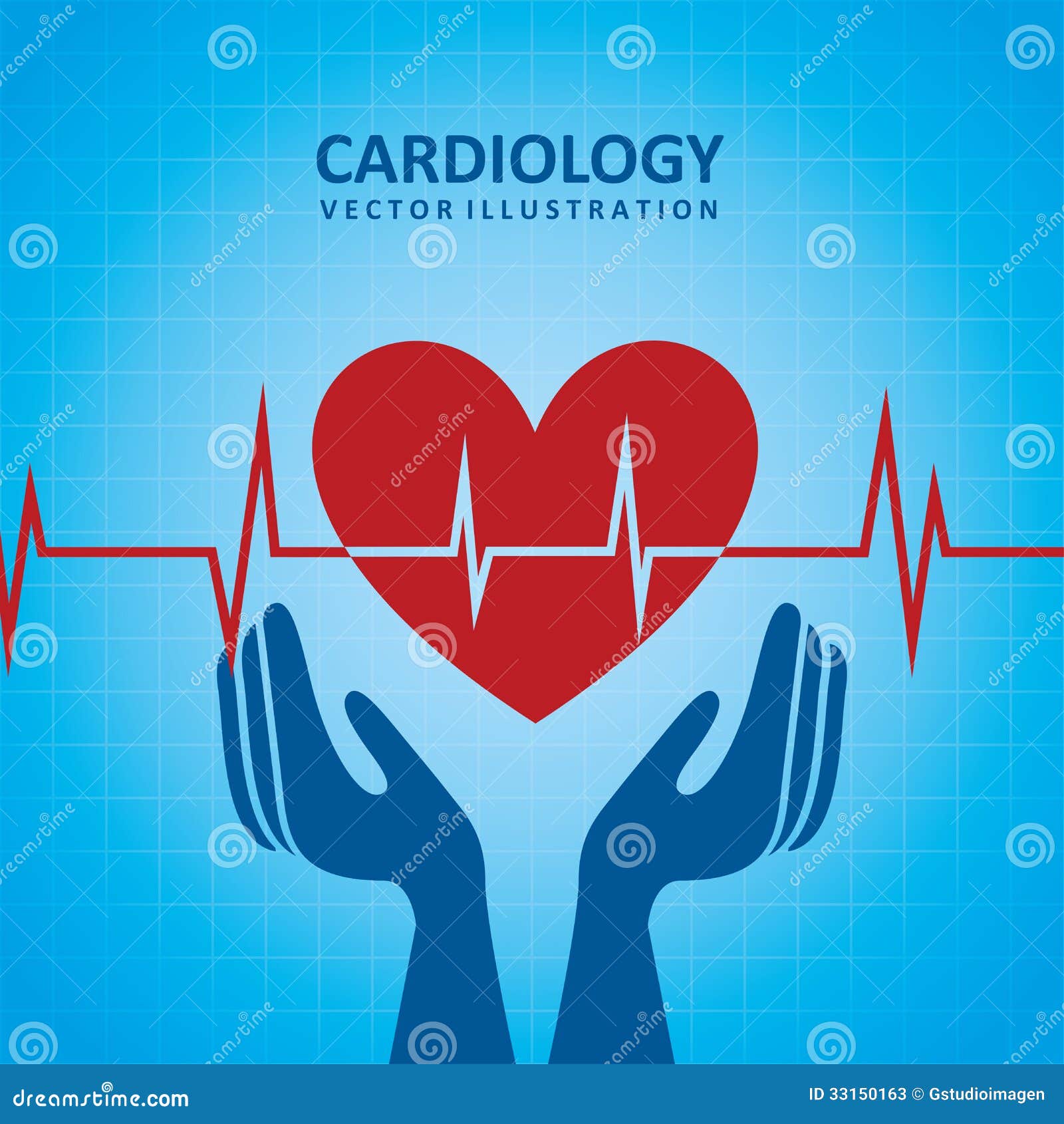 Cardiology design stock illustration. Illustration of doctor - 33150163