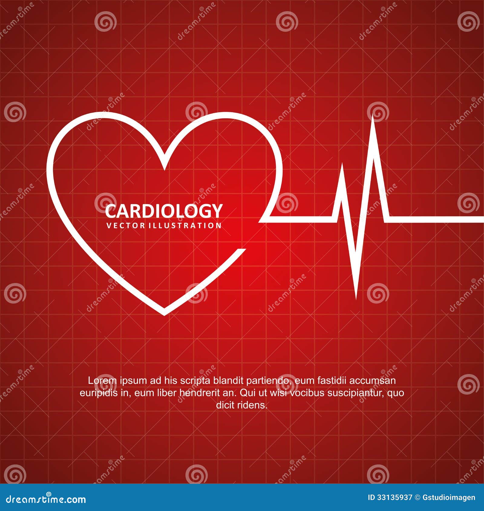 Cardiology design stock vector. Illustration of health - 33135937