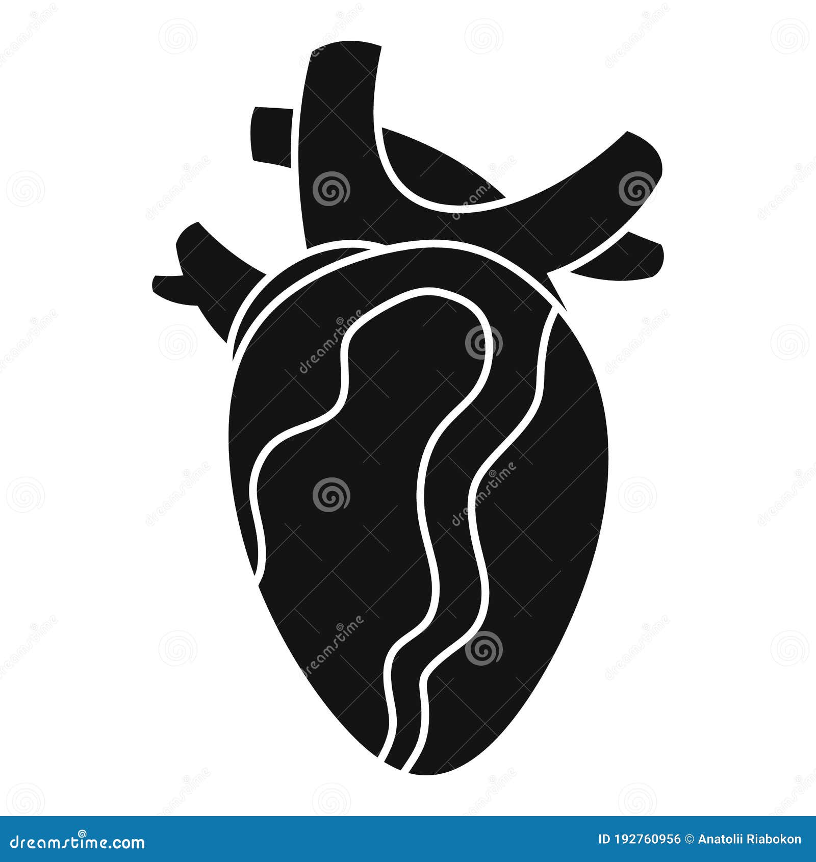 Cardiology Human Heart Icon, Simple Style Stock Vector - Illustration ... Cardiology Human Heart Icon, Simple Style Stock Vector - Illustration ...