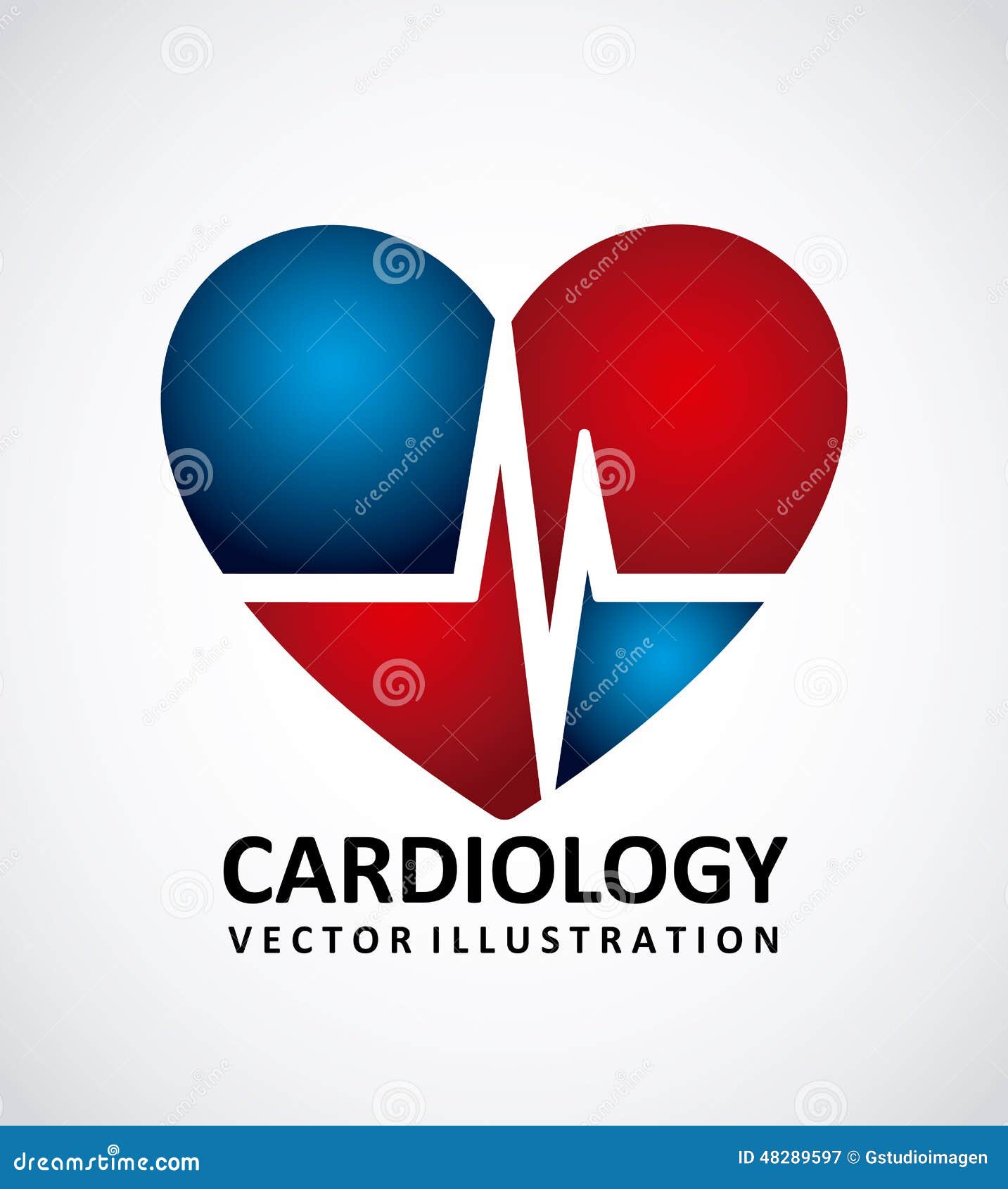 Cardiology icon stock vector. Illustration of hospital - 48289597