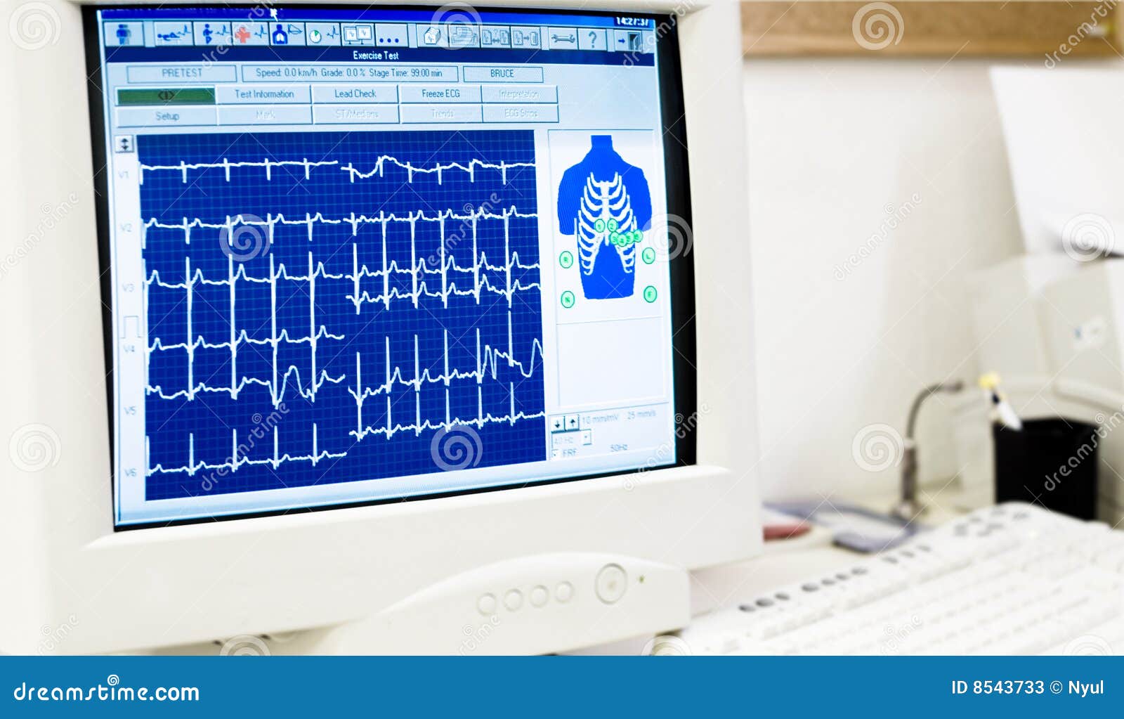 Cardiology office - desk stock image. Image of office - 8543733