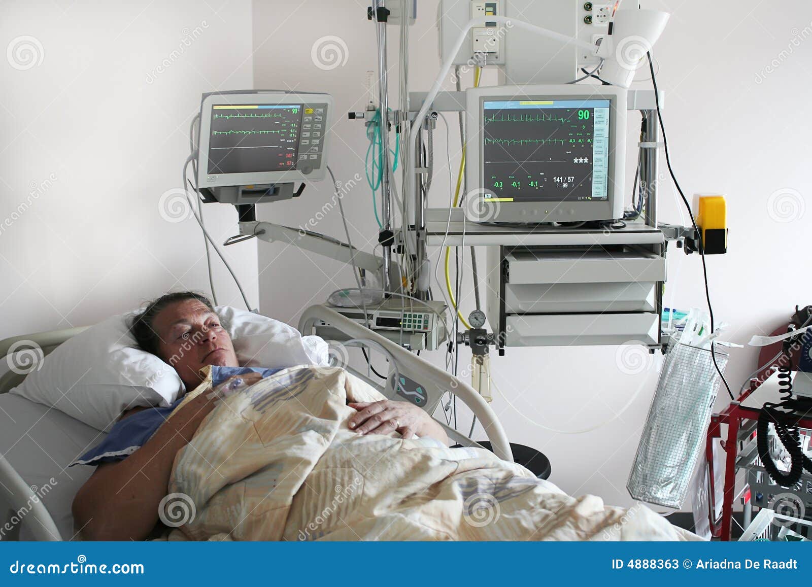 Cardiology patient stock image. Image of intensive, elderly - 4888363