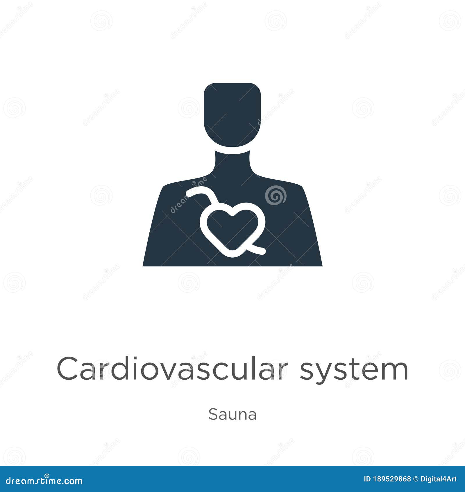 Cardiovascular System Icon Vector. Trendy Flat Cardiovascular System ...
