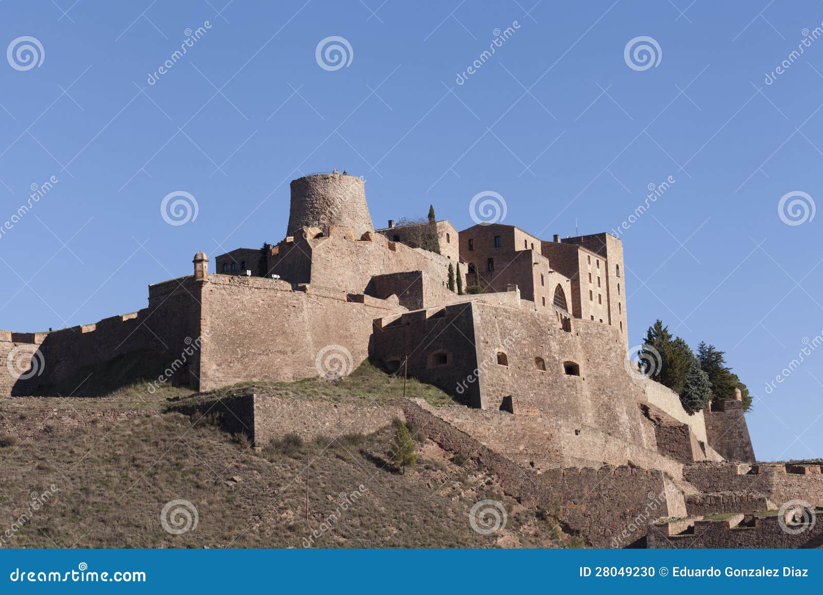 Cardona Castle stock photo. Image of romanesque, hairy - 28049230