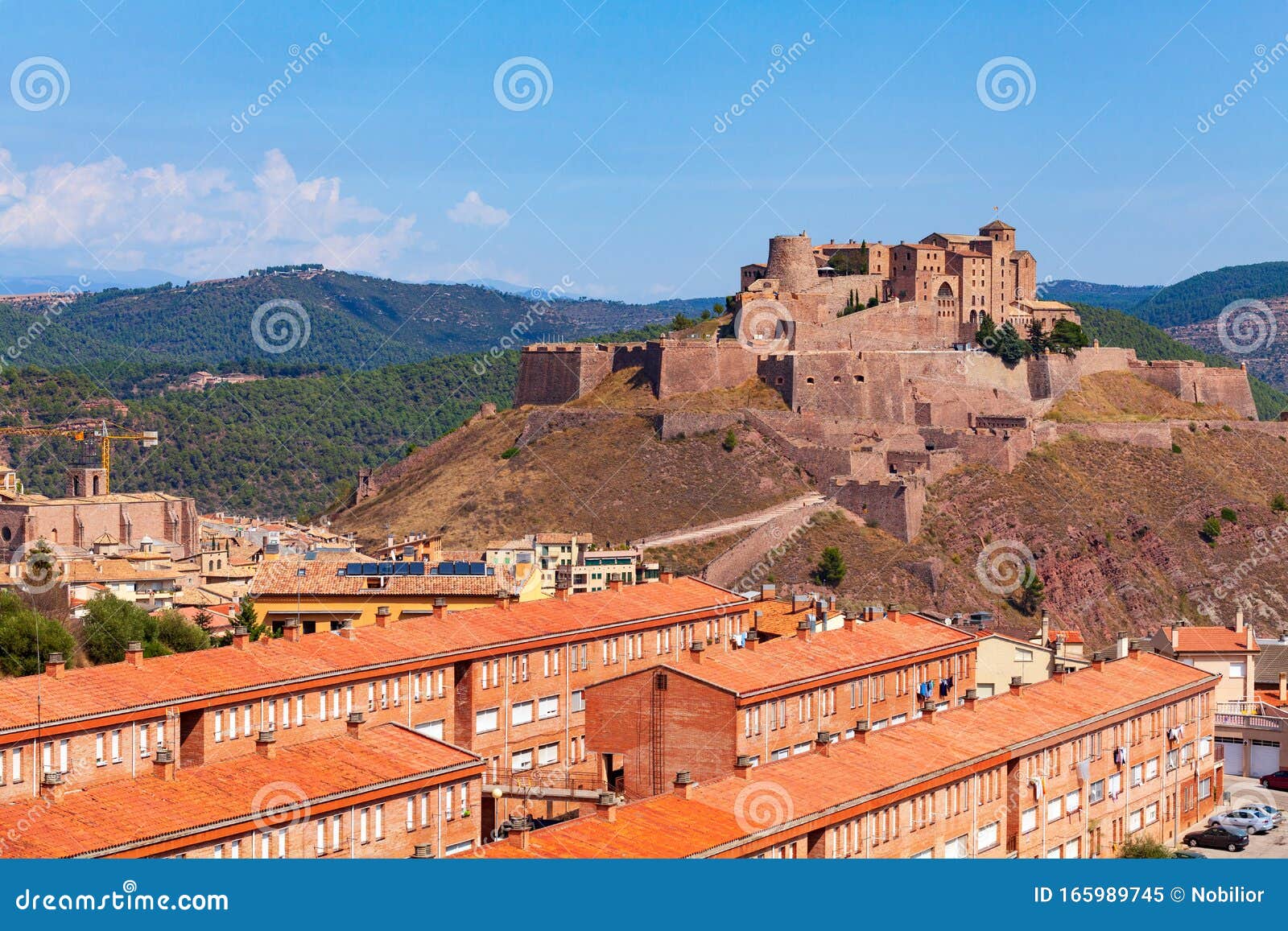 Cardona castle in Spain stock image. Image of fort, civil - 165989745