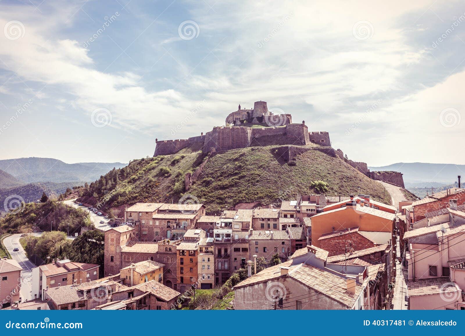 Cardona stock image. Image of hill, historic, catalonia - 40317481
