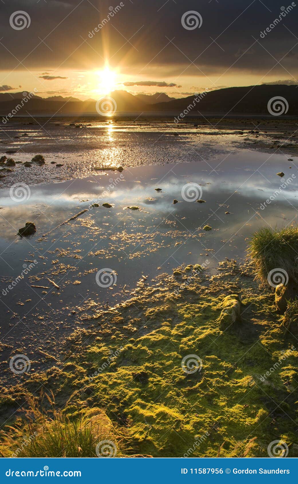 Cardross sunset stock photo. Image of sunset, orange - 11587956