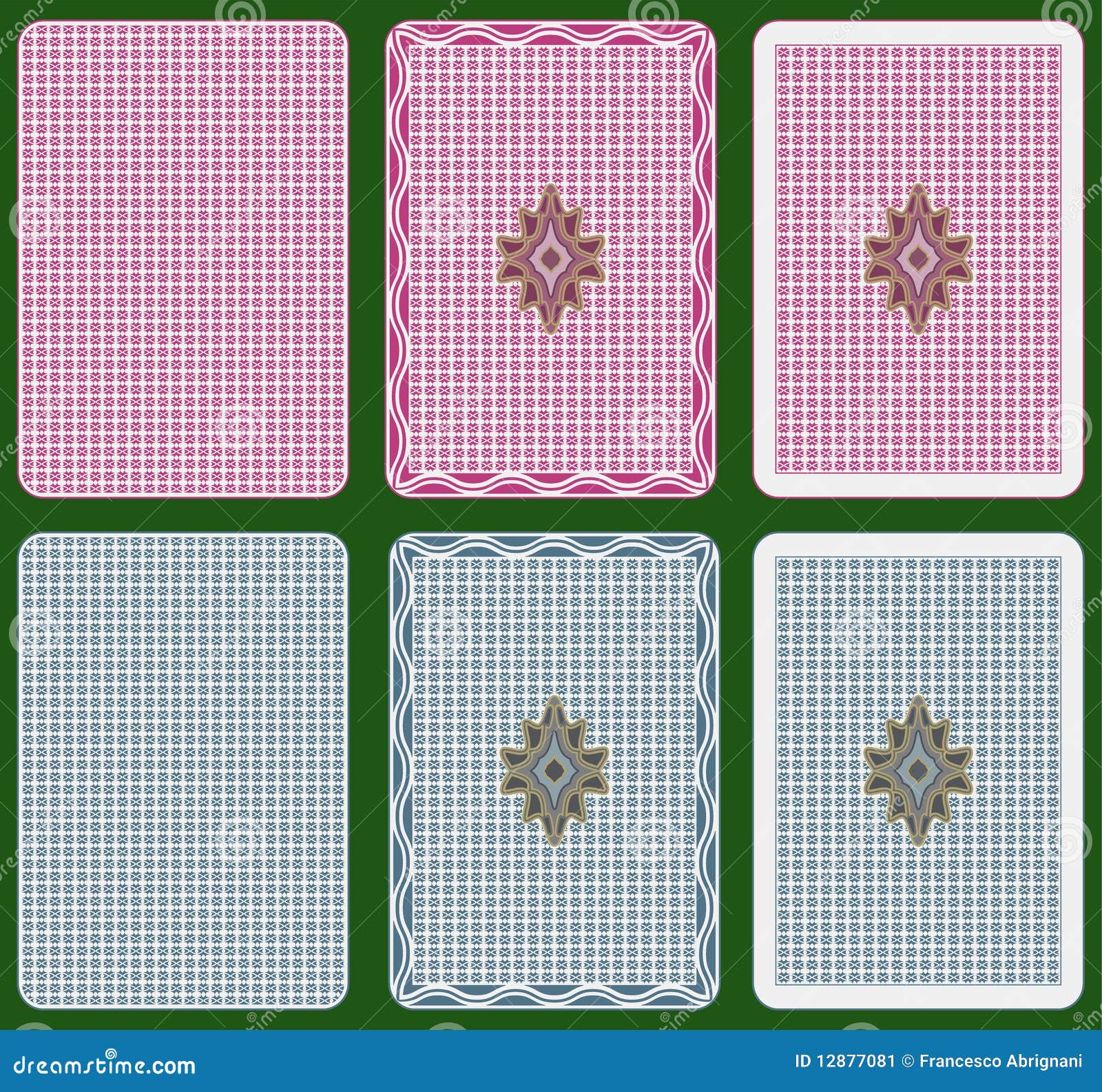 Cards back stock vector. Illustration of back, card, casino - 12877081