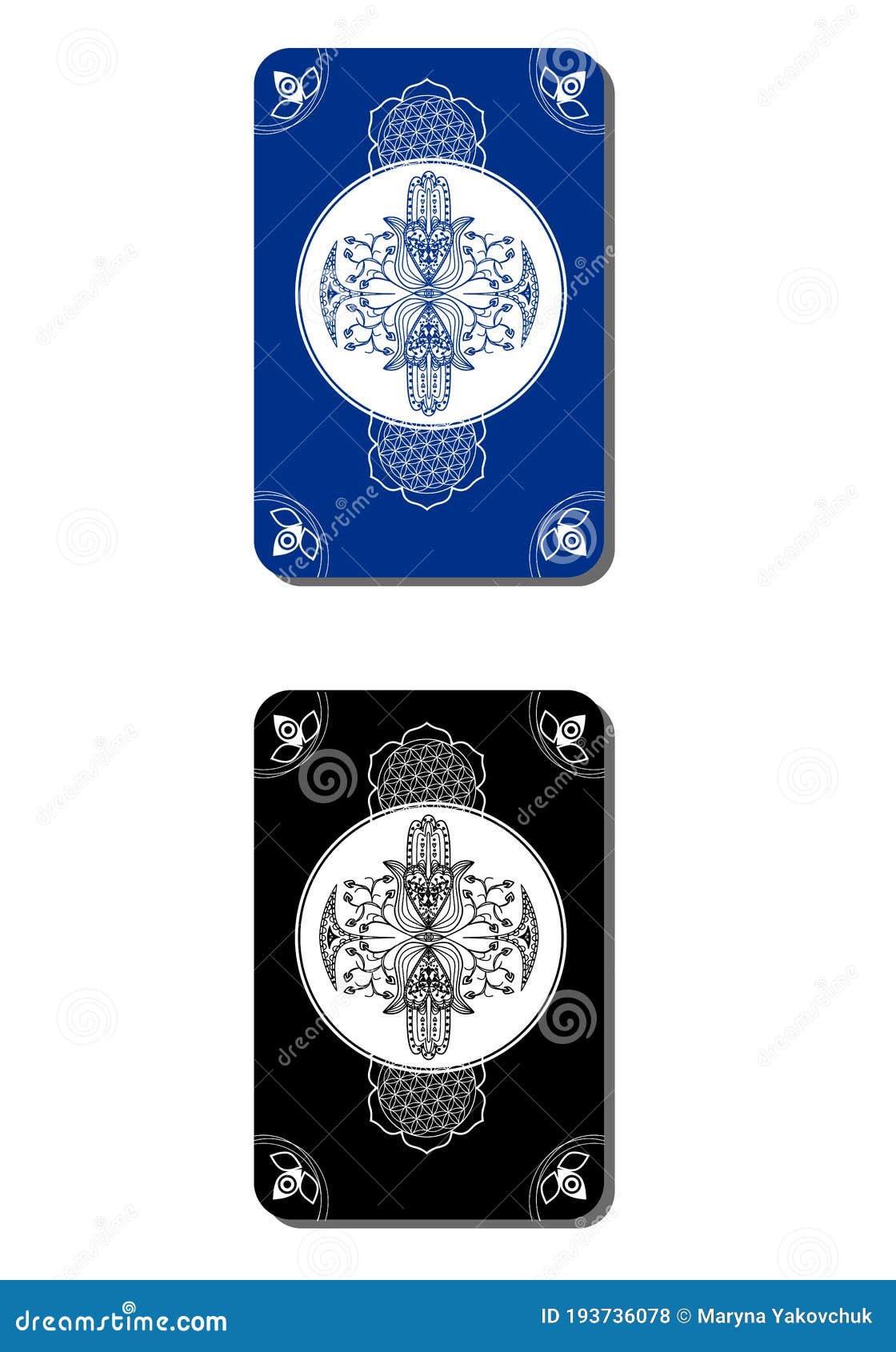 The cards backs stock vector. Illustration of graphics - 193736078