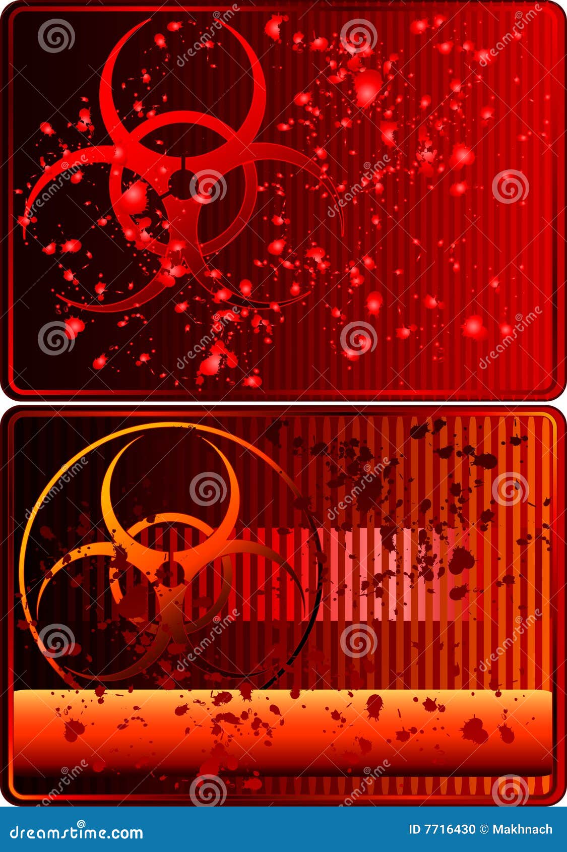Cards With Biohazard Sign Picture. Image: 7716430