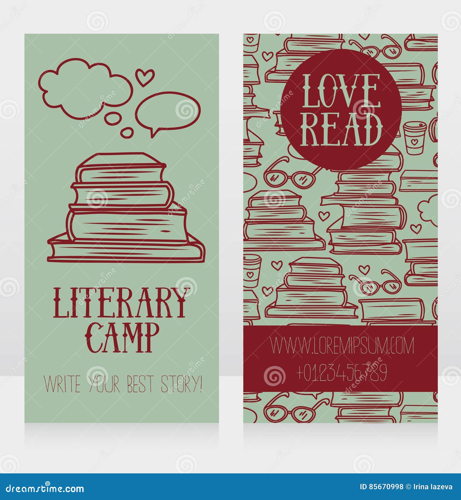 Cards with books stock vector. Illustration of hipster - 85670998