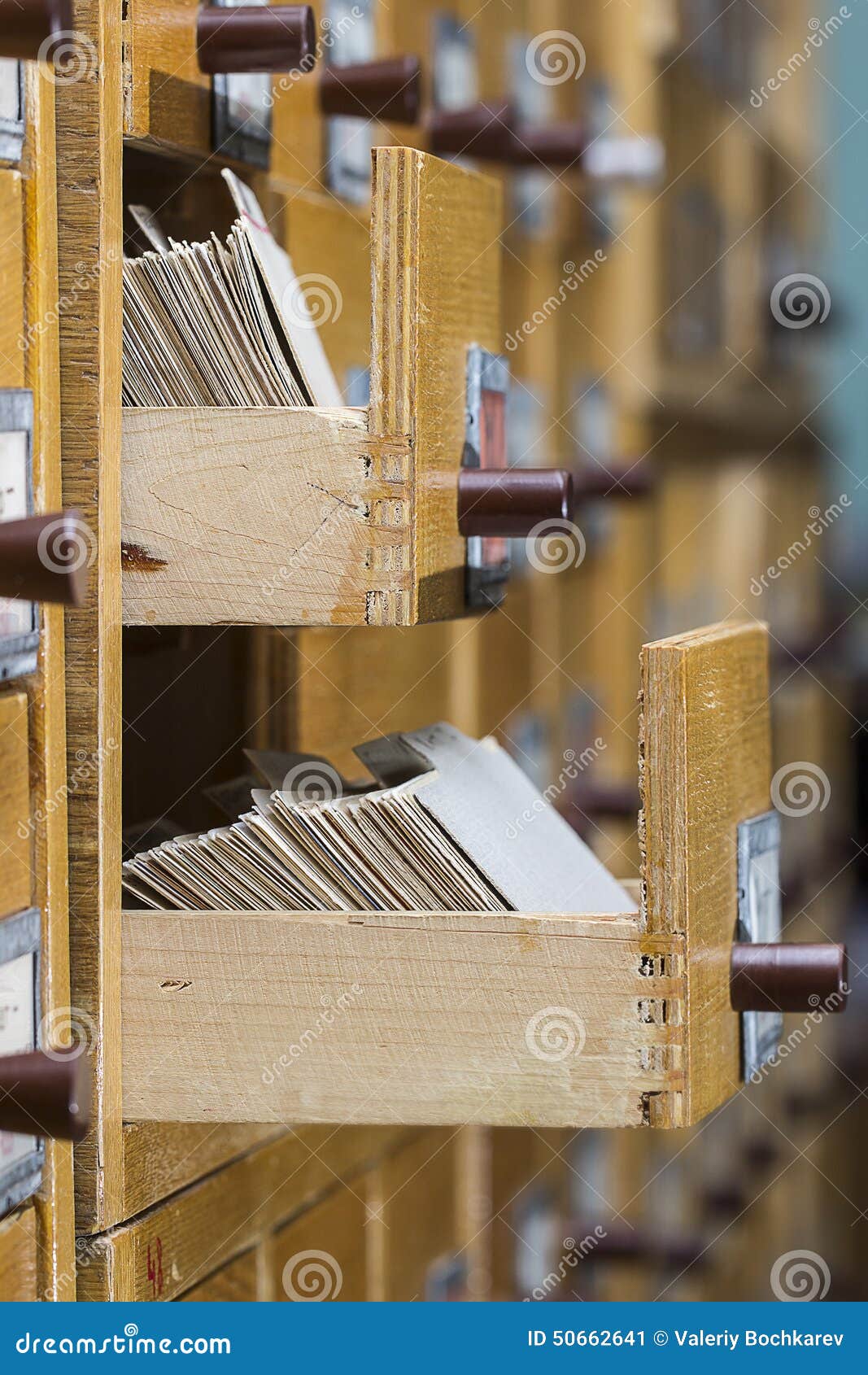 Cards in boxes archive stock image. Image of background - 50662641