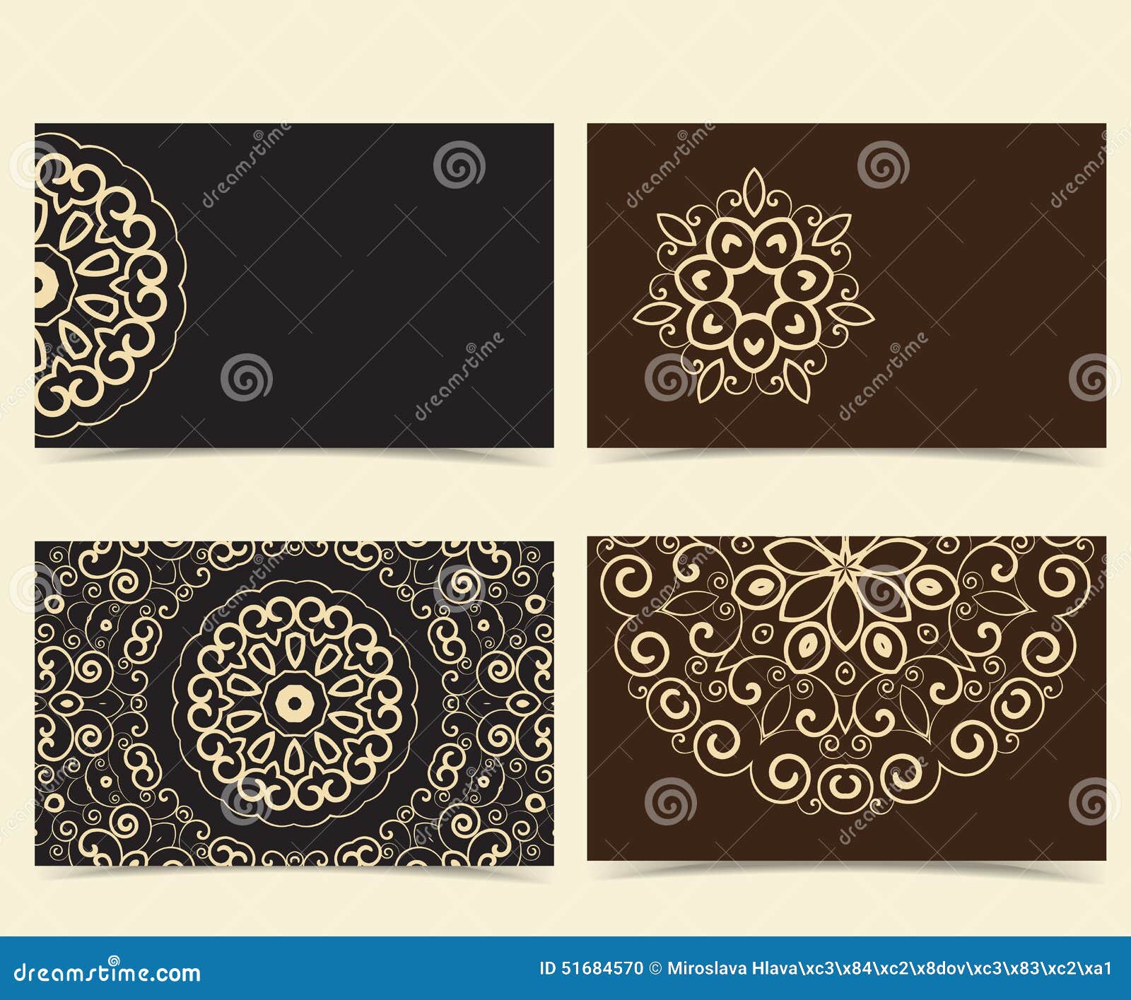 Cards Designs stock vector. Illustration of natural, elegant - 51684570