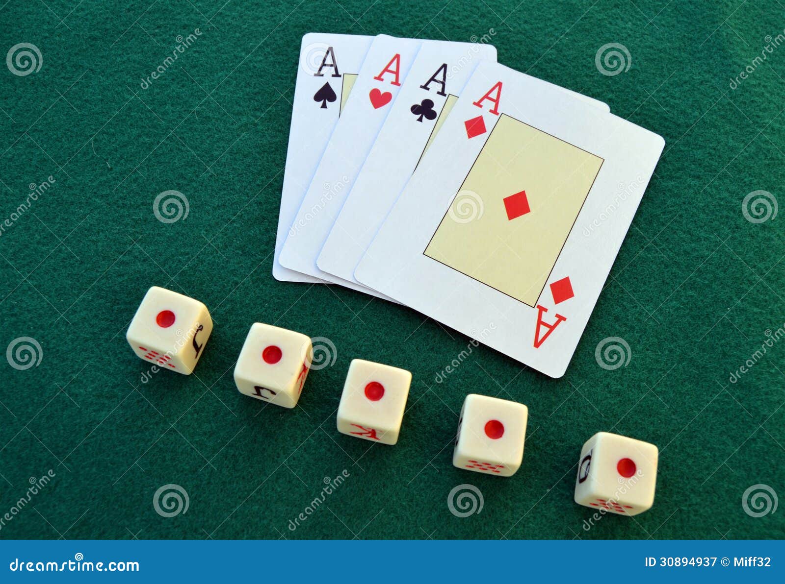 Cards and dice stock image. Image of lucky, euro, betting - 30894937