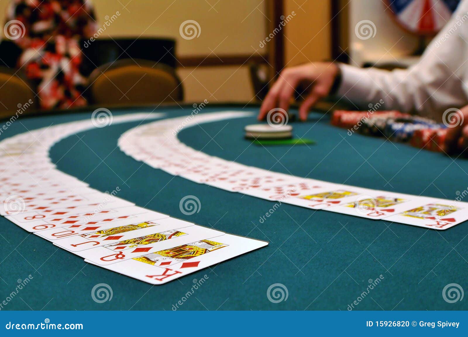 Cards at a gambling table stock photo. Image of hobby - 15926820