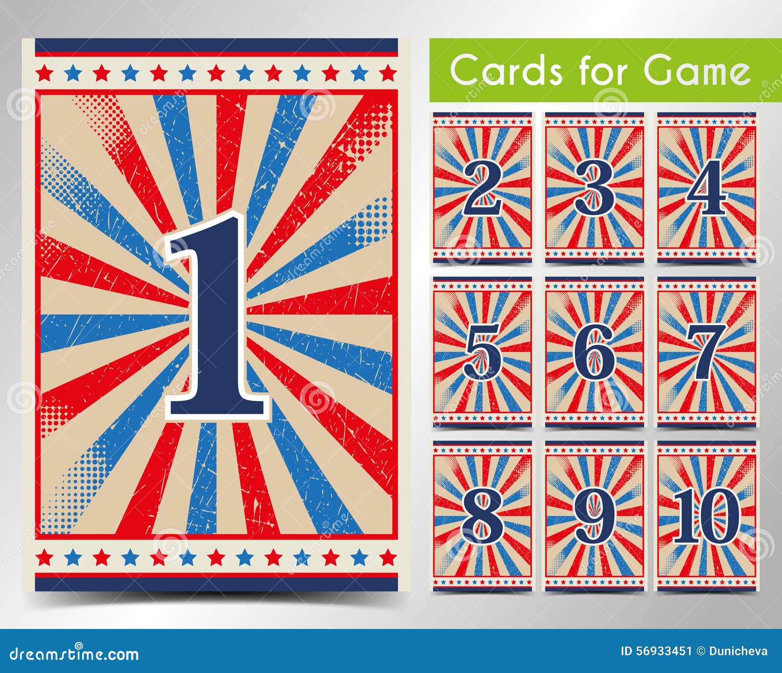 Cards for the Game. Vector. Stock Vector - Illustration of cards ...