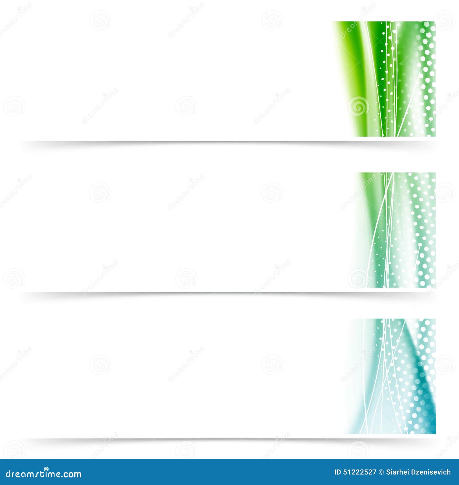Cards Header Footer Smooth Wave Swoosh Layout Collection Stock Vector ...