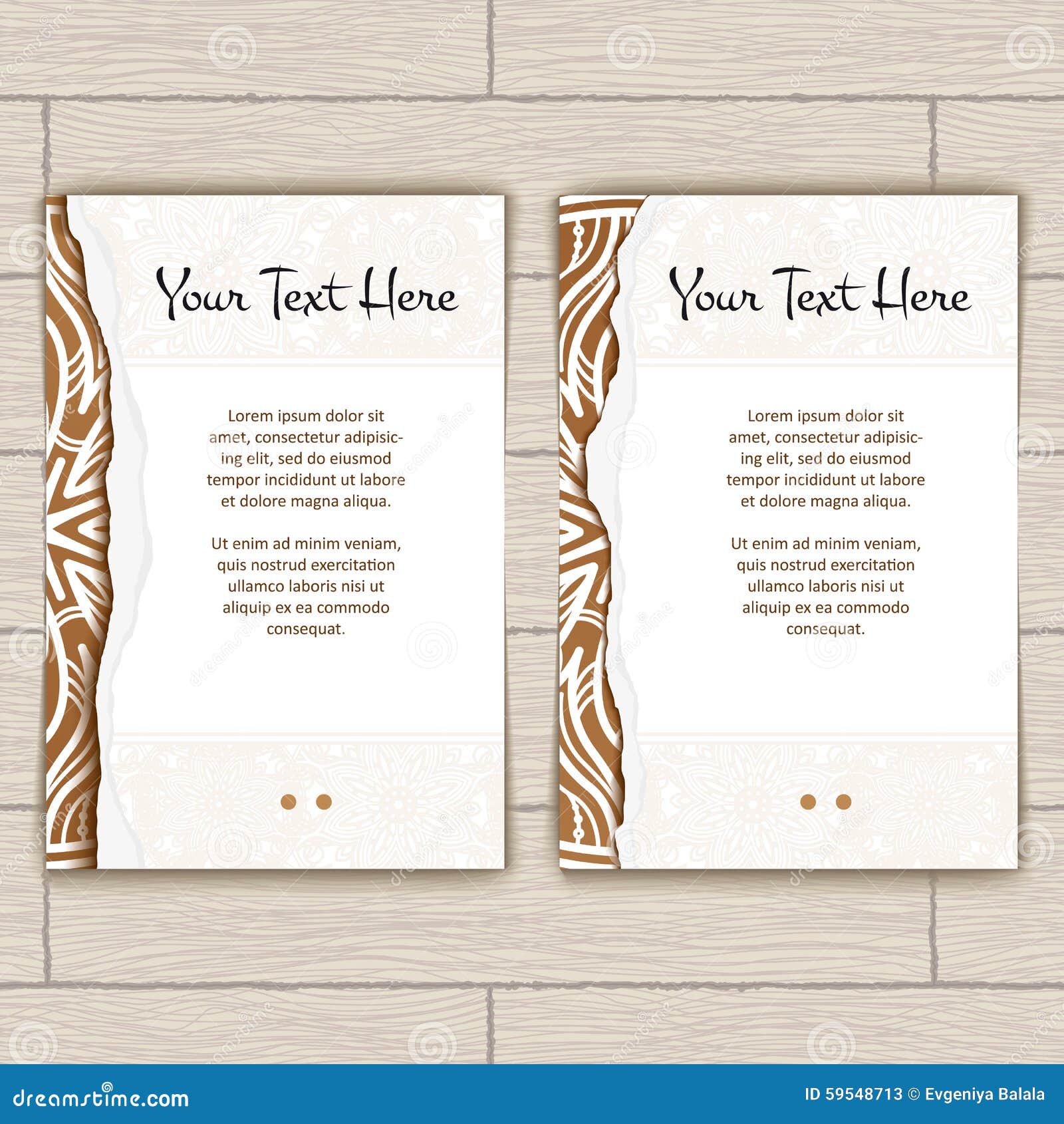 Cards with Pattern of Henna Stock Vector - Illustration of culture ...