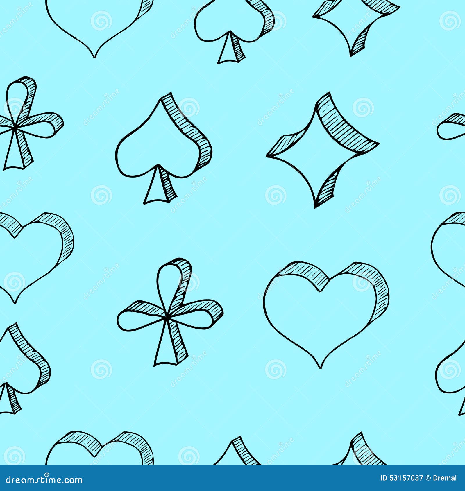 Cards stock vector. Illustration of sign, game, decoration - 53157037